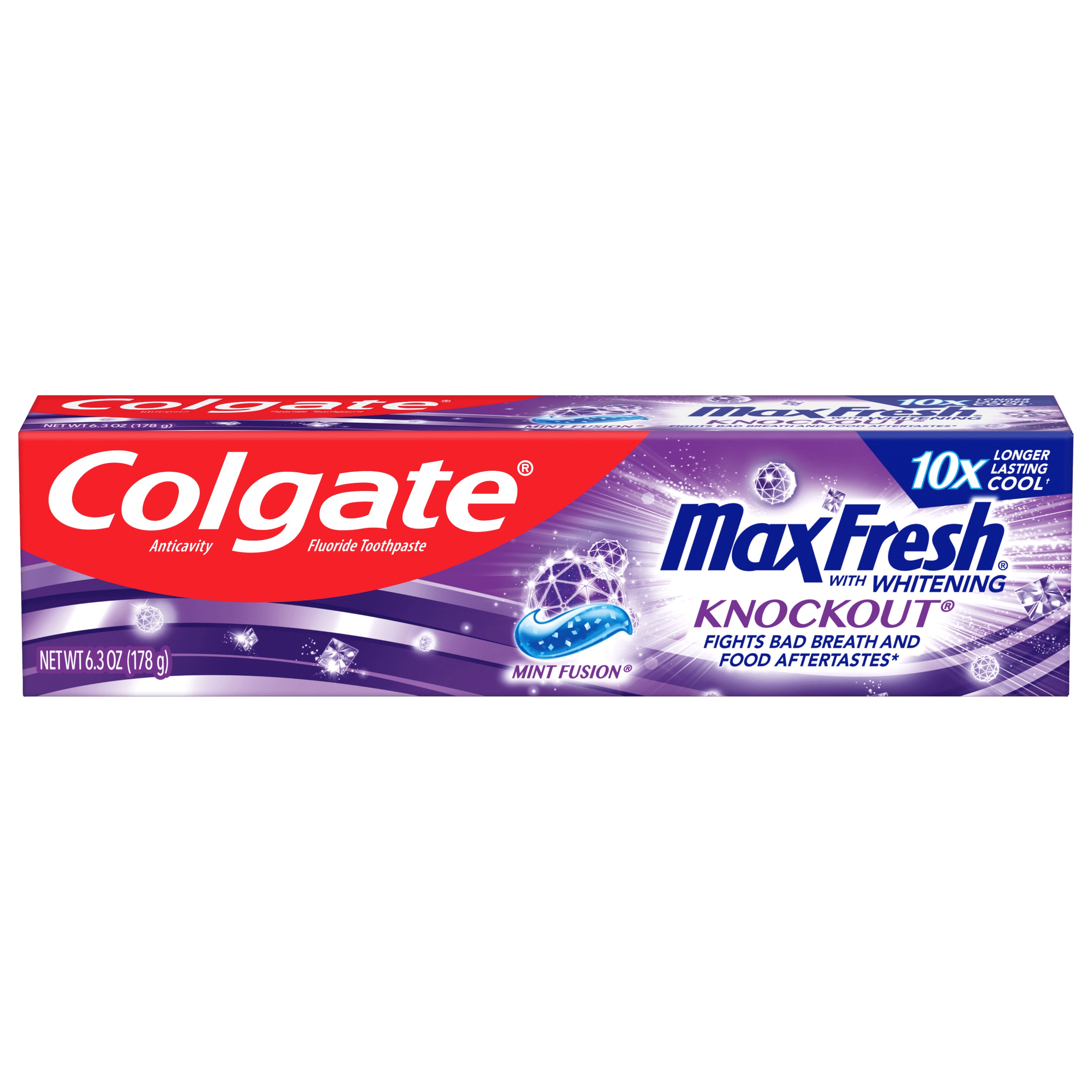 Colgate Max Fresh Knockout Toothpaste, Whitening Toothpaste with Mini ...