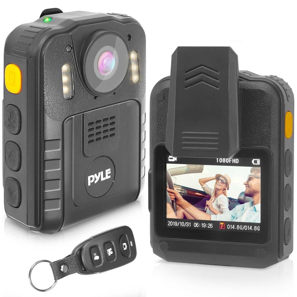 Pyle PPBCM92 Compact 1296p HD Wireless Night Vision Police Body Camera ...