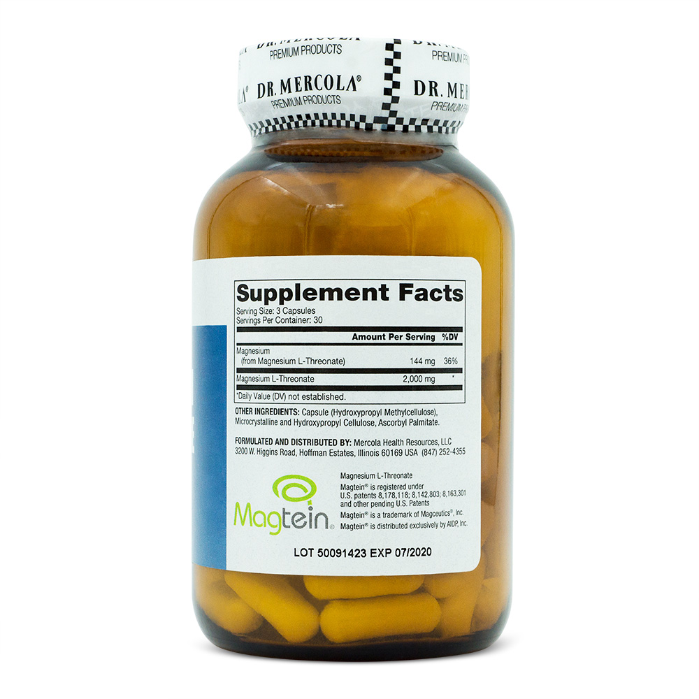 Dr. Mercola, Magnesium L-Threonate, 2,000 mg Per Serving, 30 Servings ...