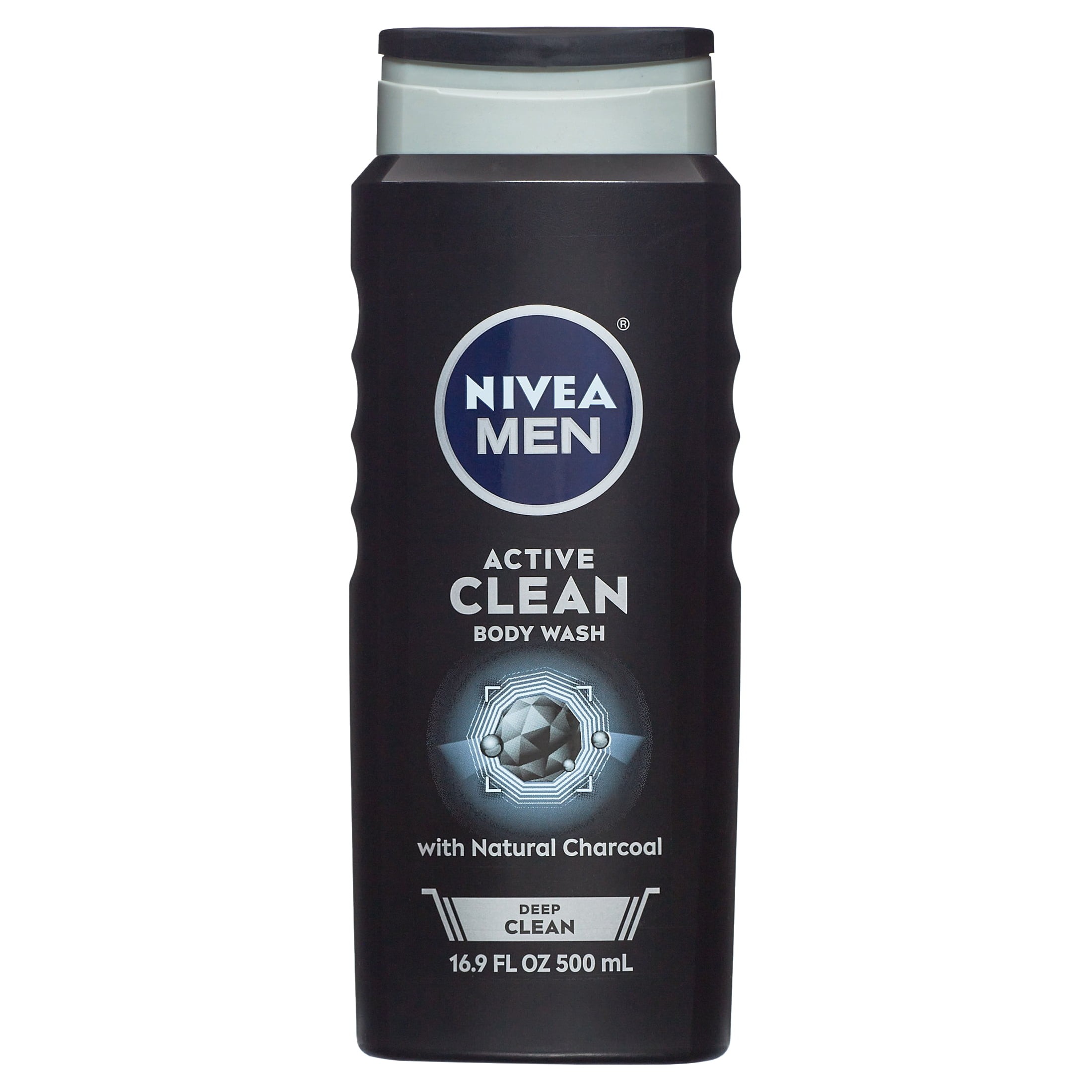Nivea Men Deep Active Clean Charcoal Body Wash, 16.9 fl oz Bottle Best ...