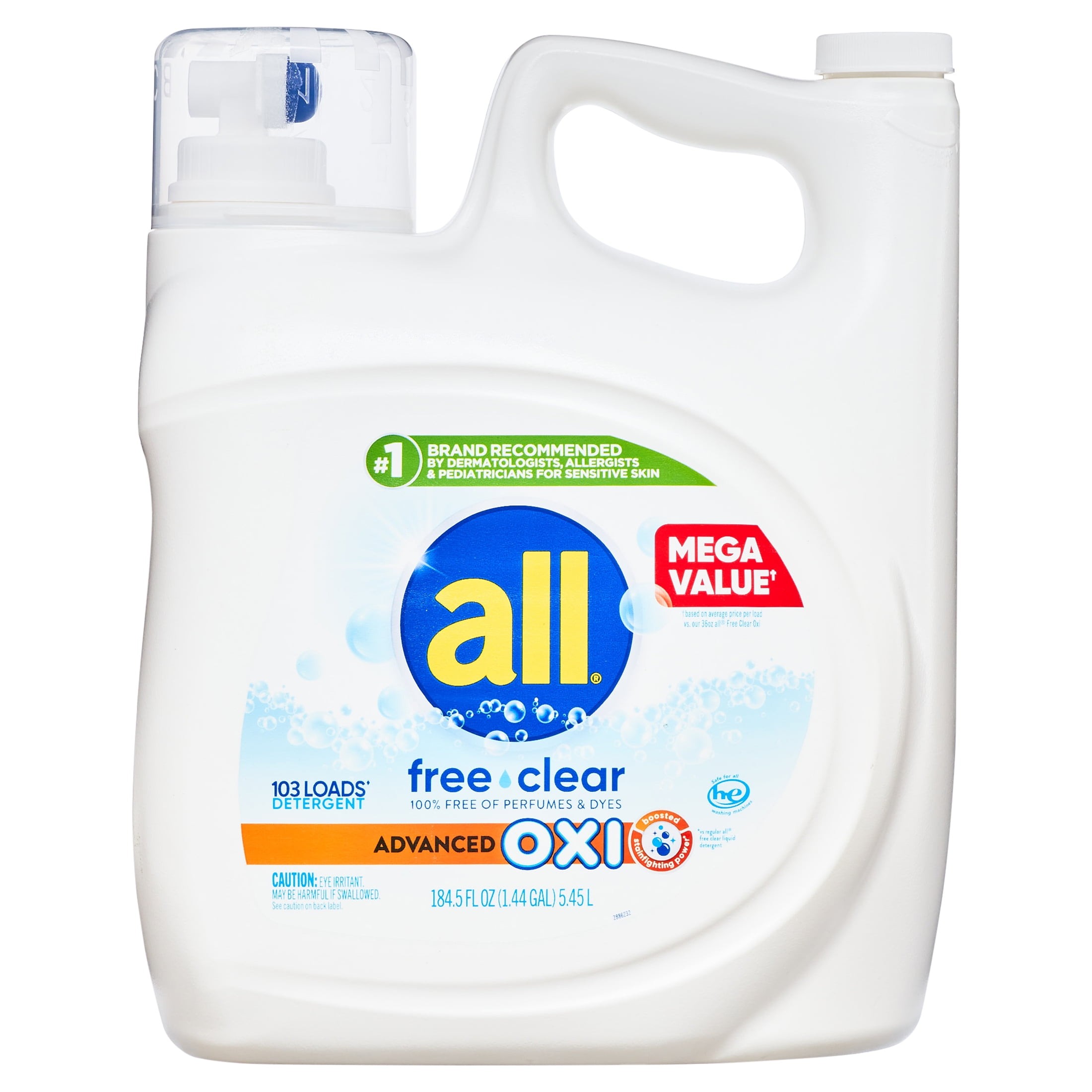 all Liquid Laundry Detergent with Advanced OXI Stain Removers and ...