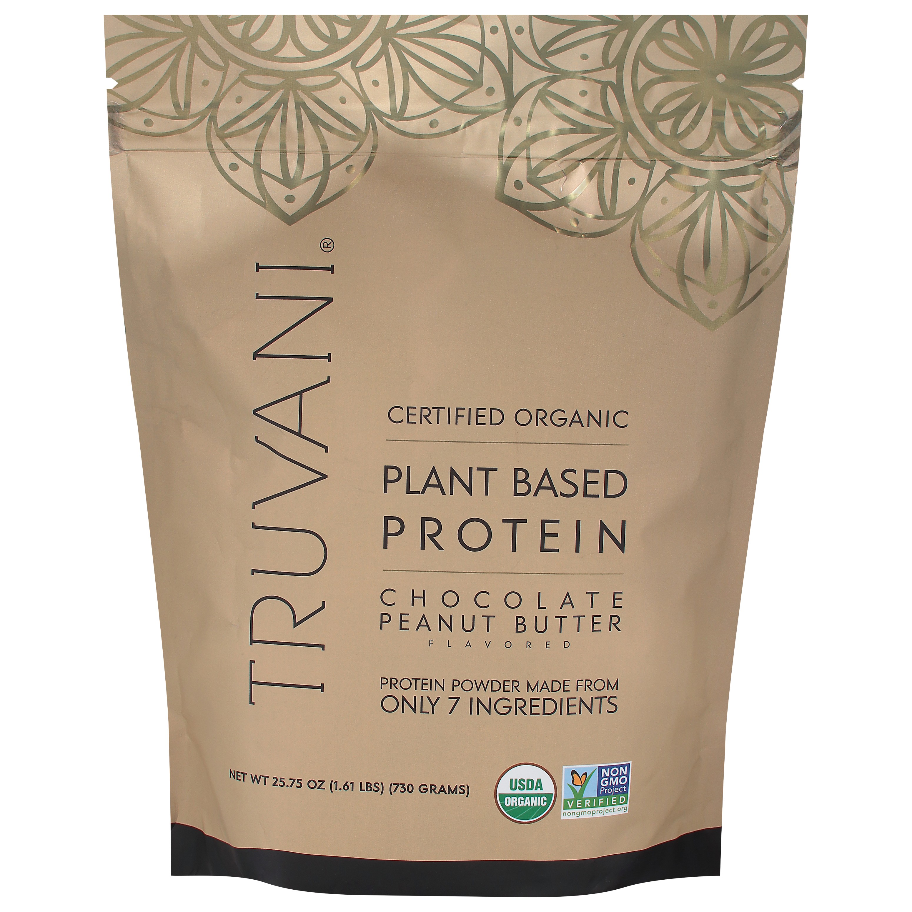 Truvani Organic Plant Based Protein Powder Chocolate Peanut Butter 20