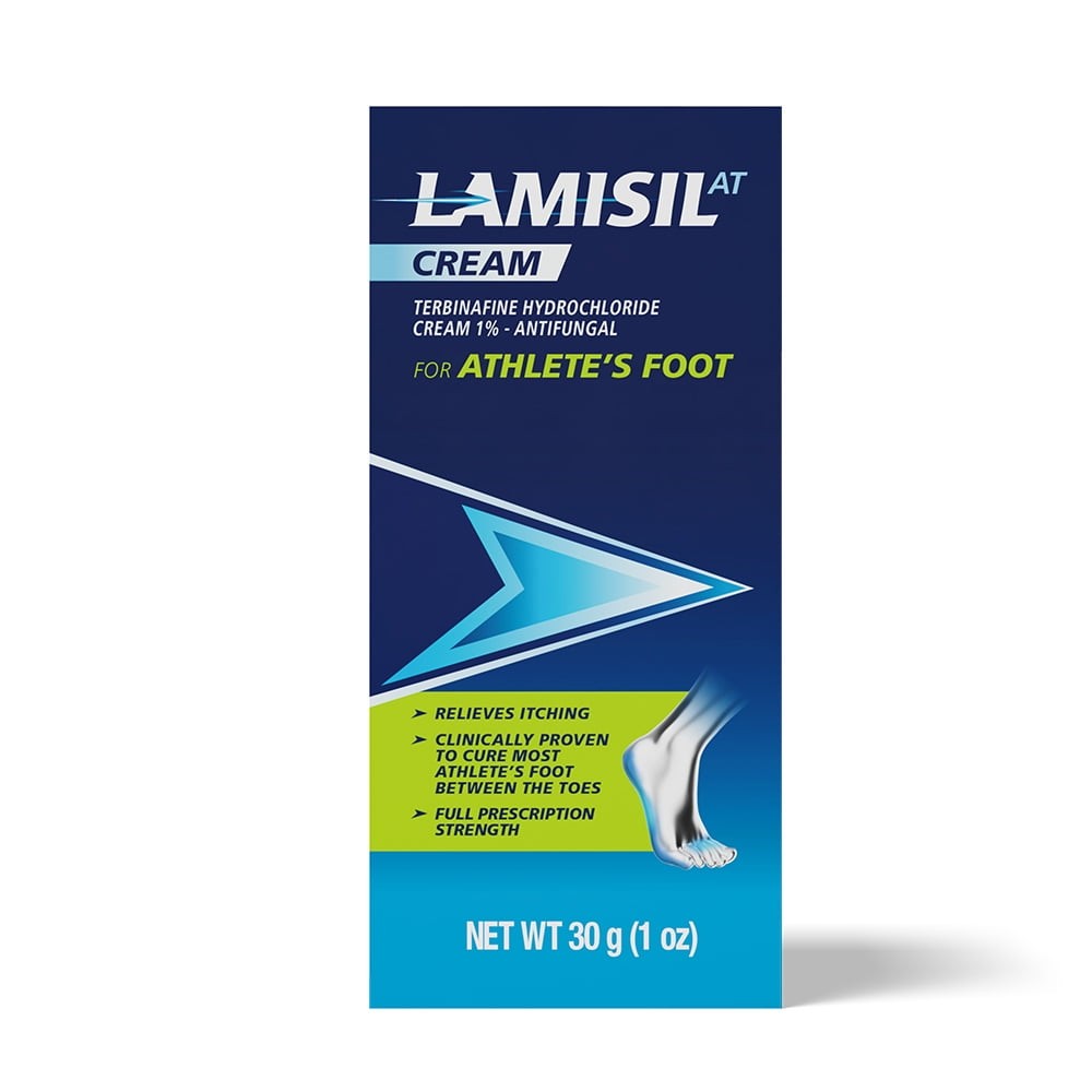 Lamisil Athlete's Foot Cream, 1 Week Treatment, Prescription Strength ...