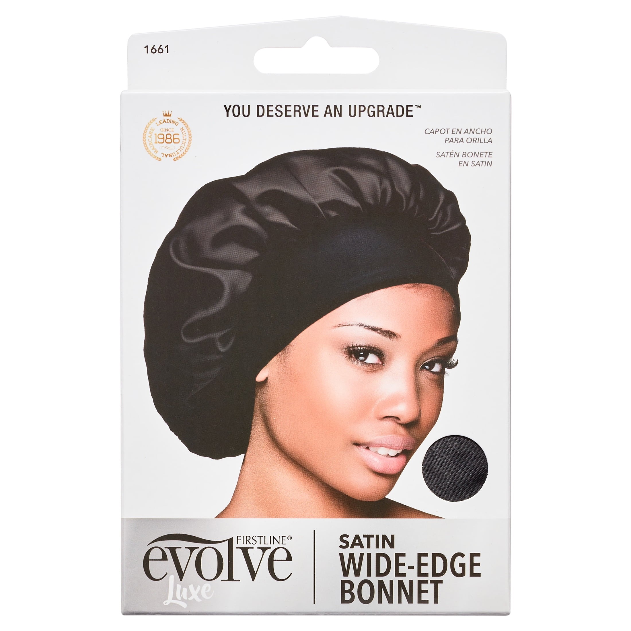 Evolve Satin Wide-Edge Bonnet, Black, 1 Count Best Deals and Price ...
