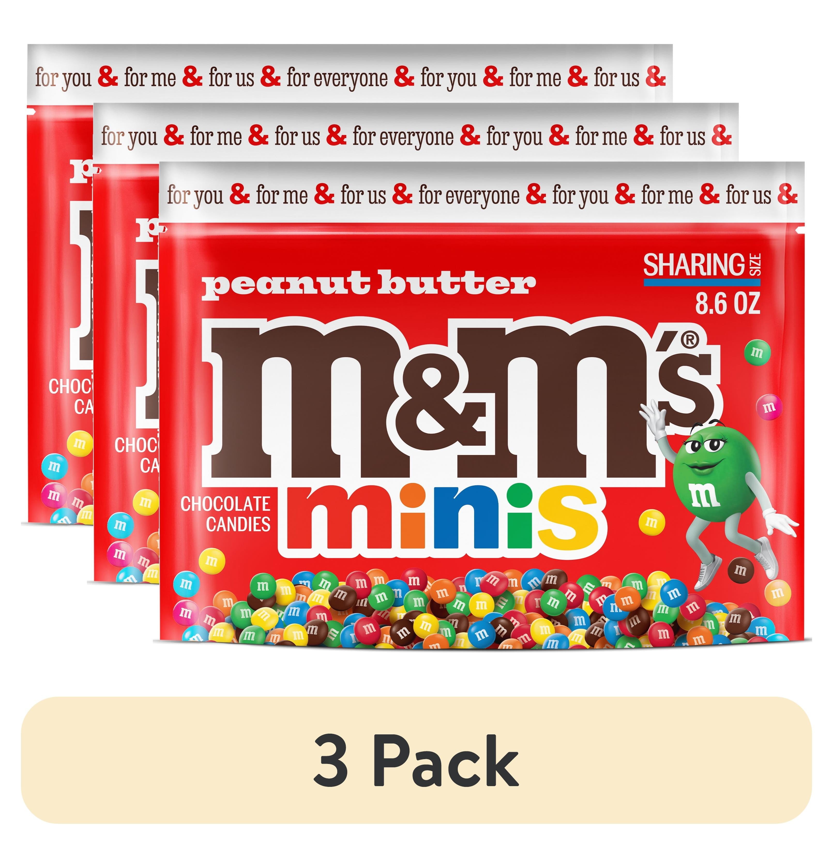 M&M's Minis Peanut Butter Milk Chocolate Candy, Sharing Size - 8.6 oz ...