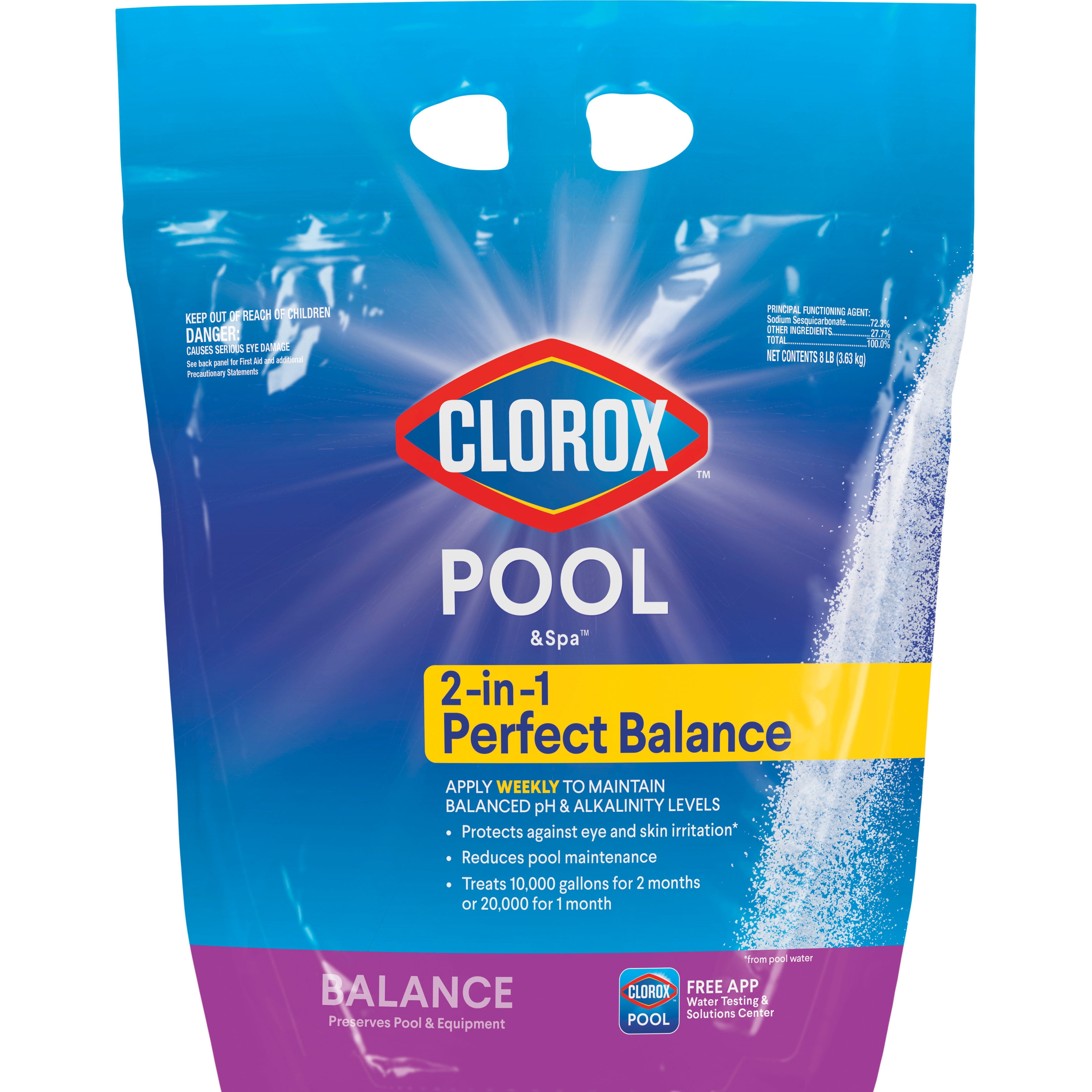 Clorox Pool&Spa 2-in-1 Perfect Balancer Granules, 8.5 lbs (for Use in ...
