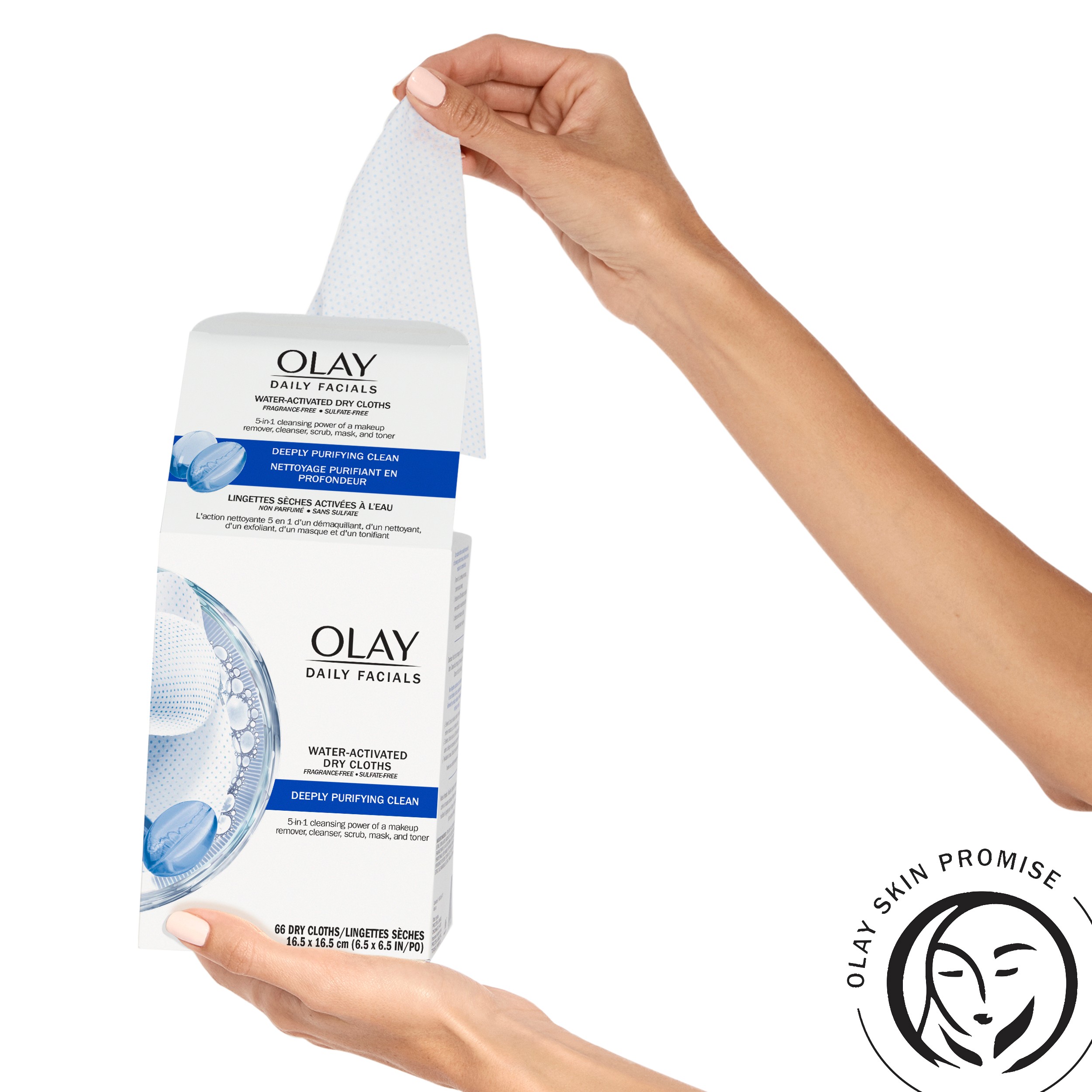 Olay Daily Facials Deeply Purifying Cleansing Wipes, Face Wash and ...