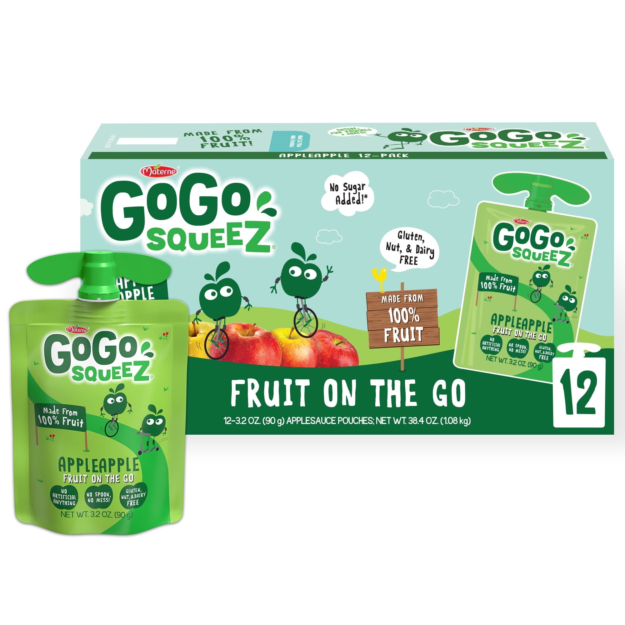 GoGo squeeZ Applesauce On The Go, 3.2 oz, 12 ct Best Deals and Price ...