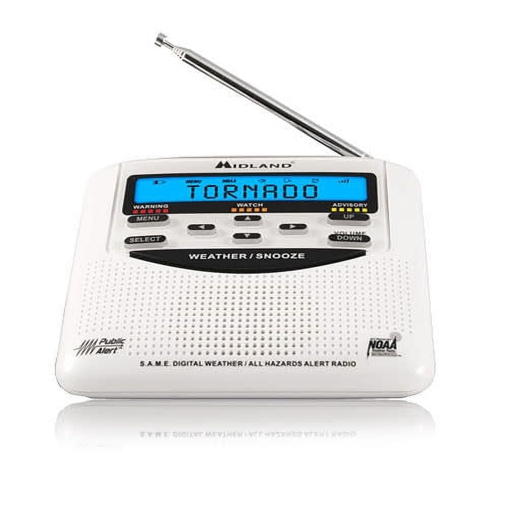 Midland WR120 NOAA Weather Alert Radio features S.A.M.E. EZ localized ...