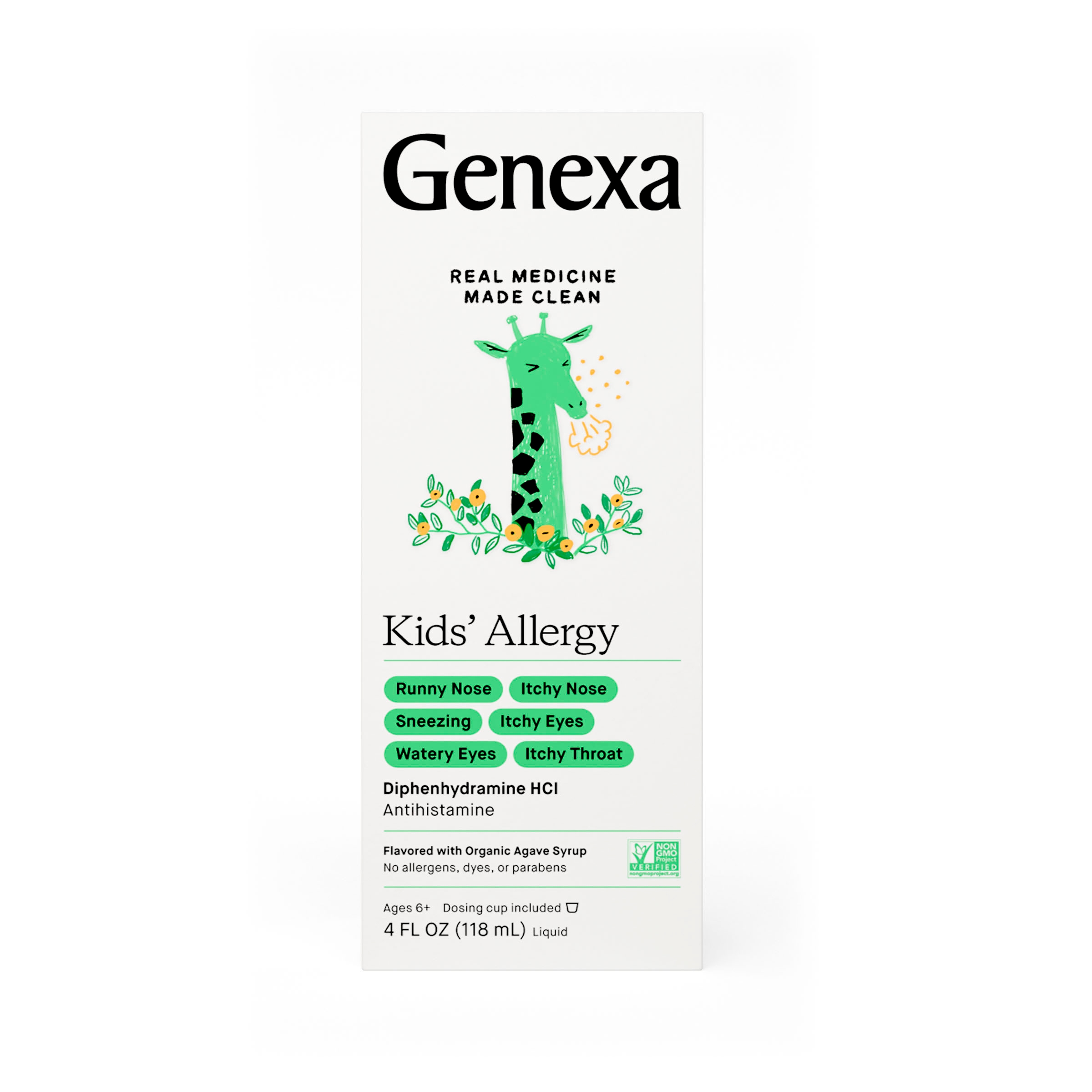 Genexa Kids' Liquid Allergy Relief Medication, Oral Suspension, 4 oz ...
