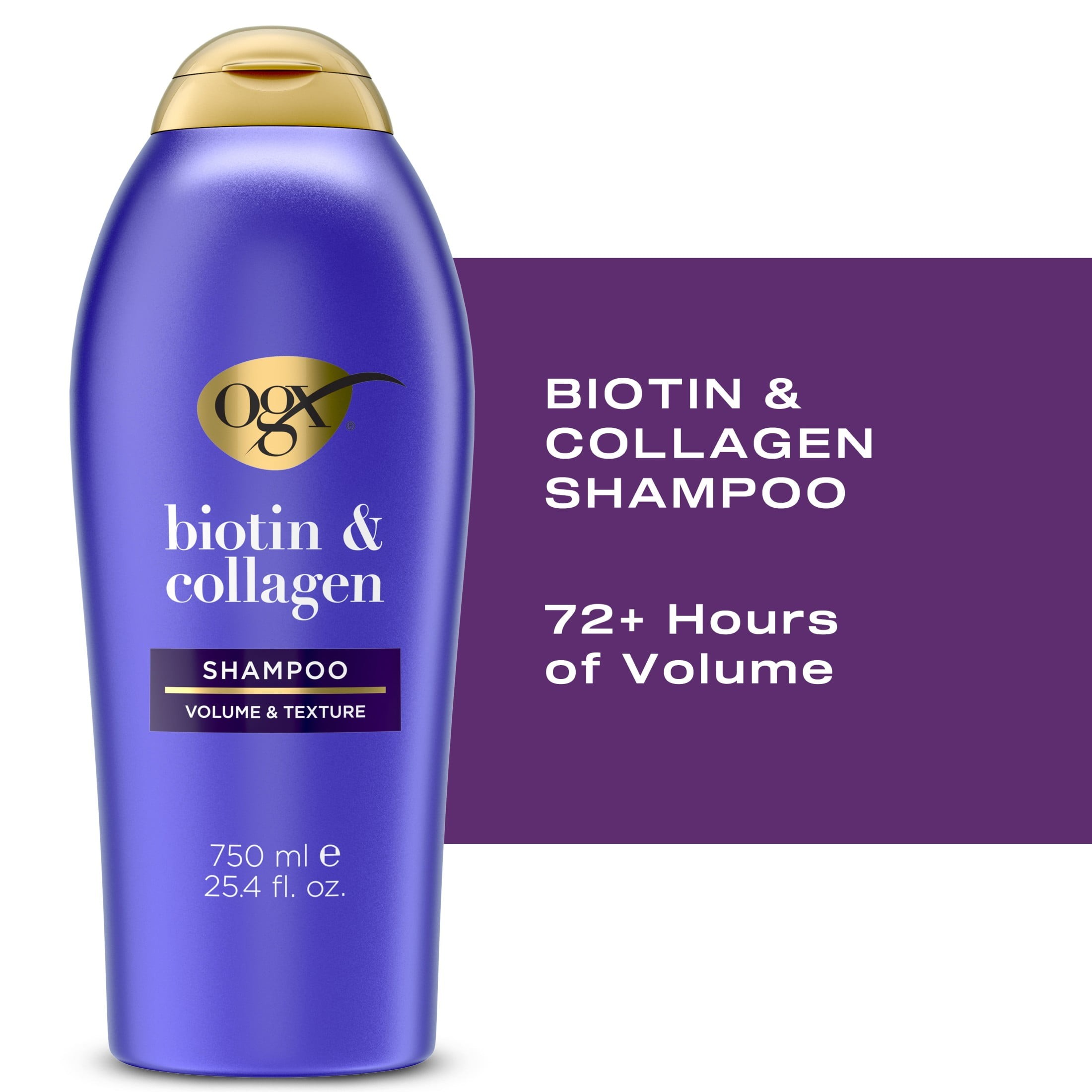 OGX Thick & Full + Biotin & Collagen Volumizing Shampoo, 25.4 fl. oz ...