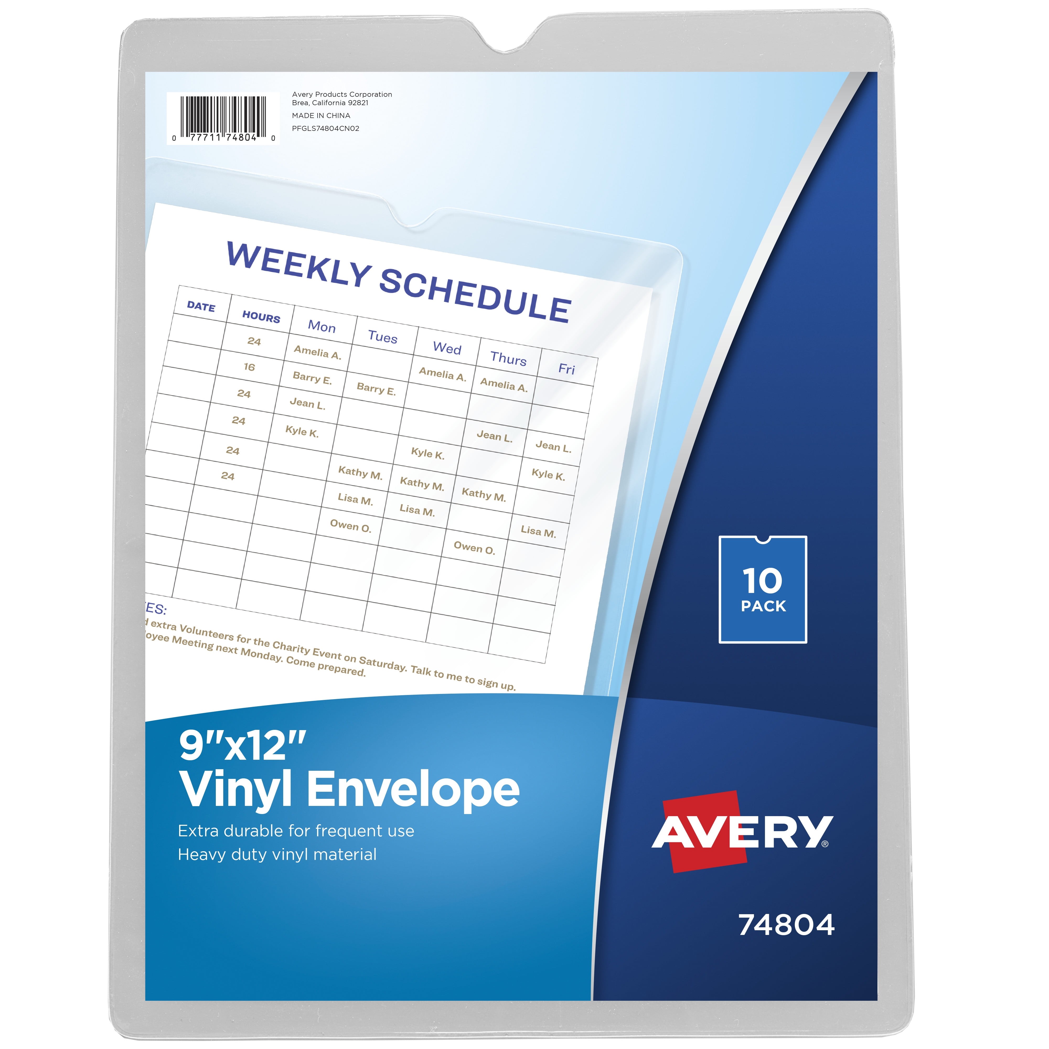 Avery File Envelopes, 9" x 12" Travel Document Organizer, Holds up to ...