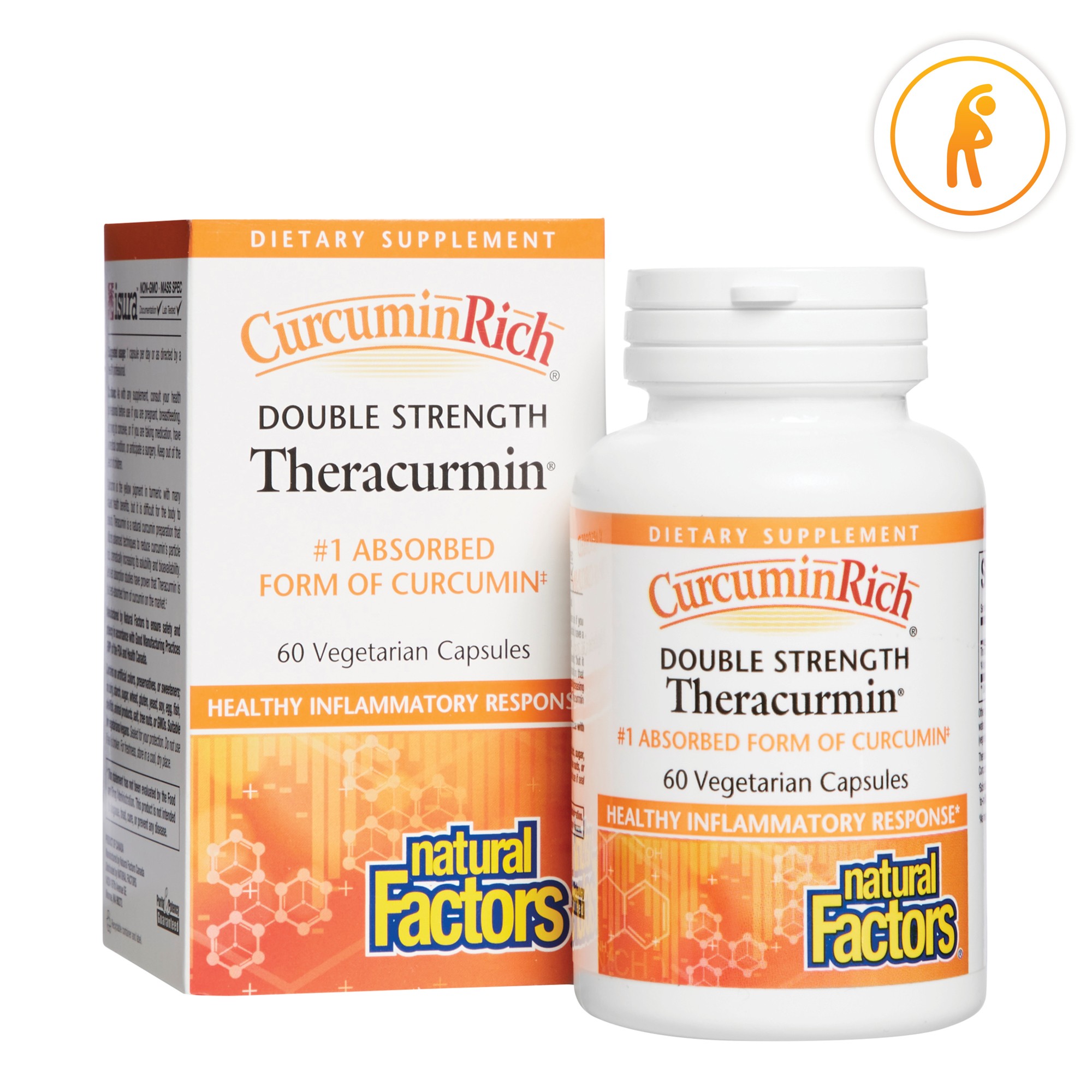 CurcuminRich Double Strength Theracurmin by Natural Factors, Supports ...