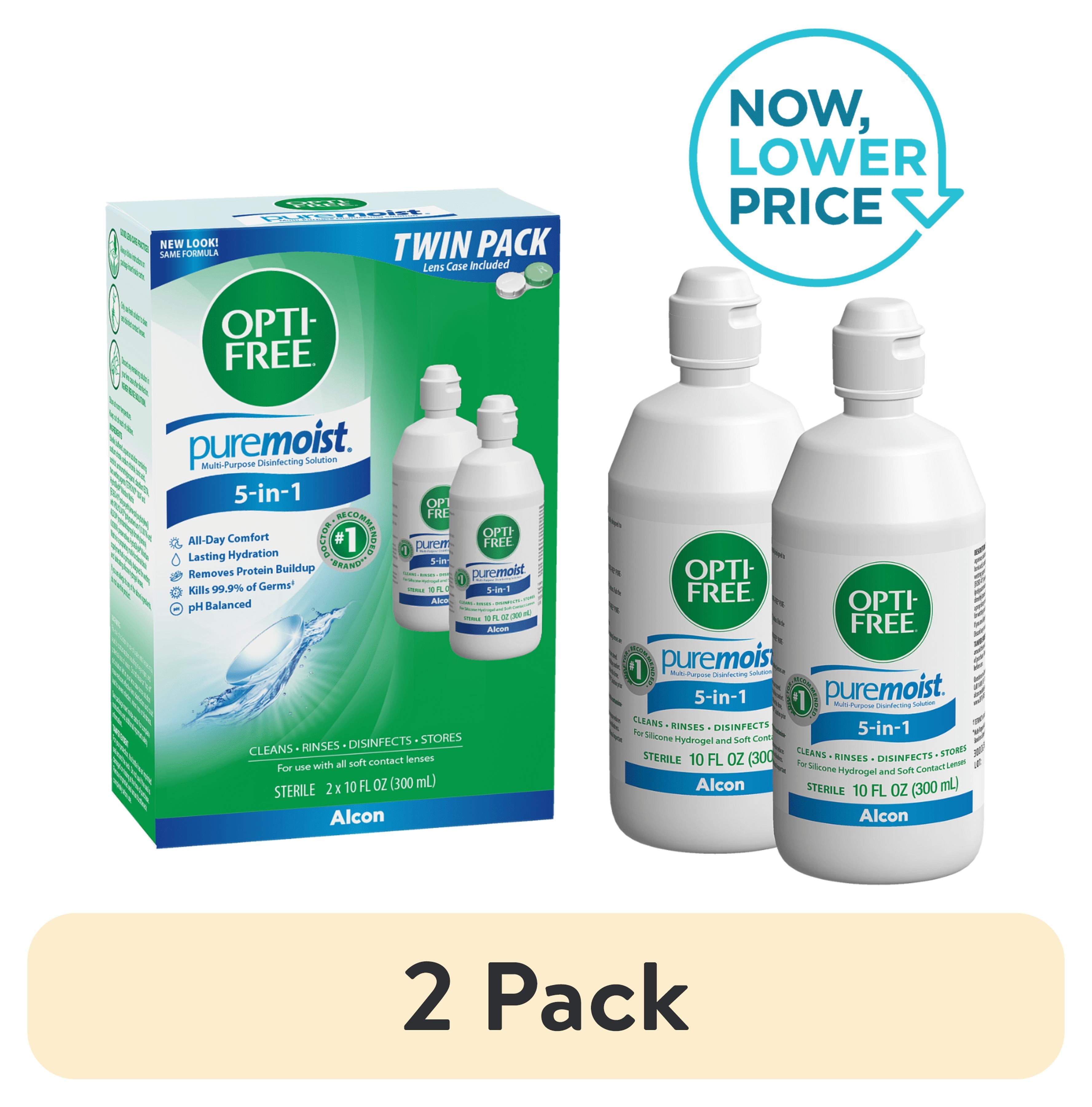 OPTI-FREE Puremoist Multi-Purpose Contact Lens Daily Disinfecting ...