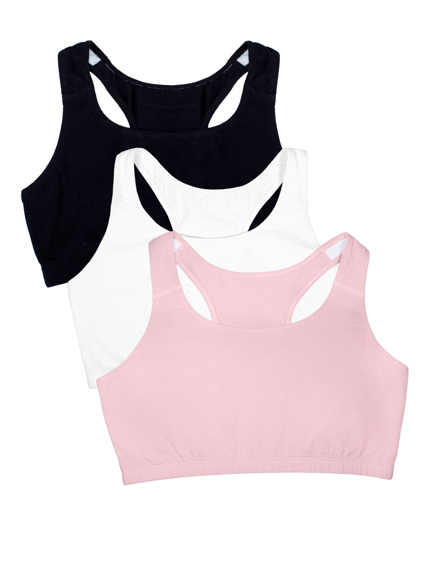Fruit of the Loom Women s Tank Style Cotton Sports Bra 3 Pack Style ...