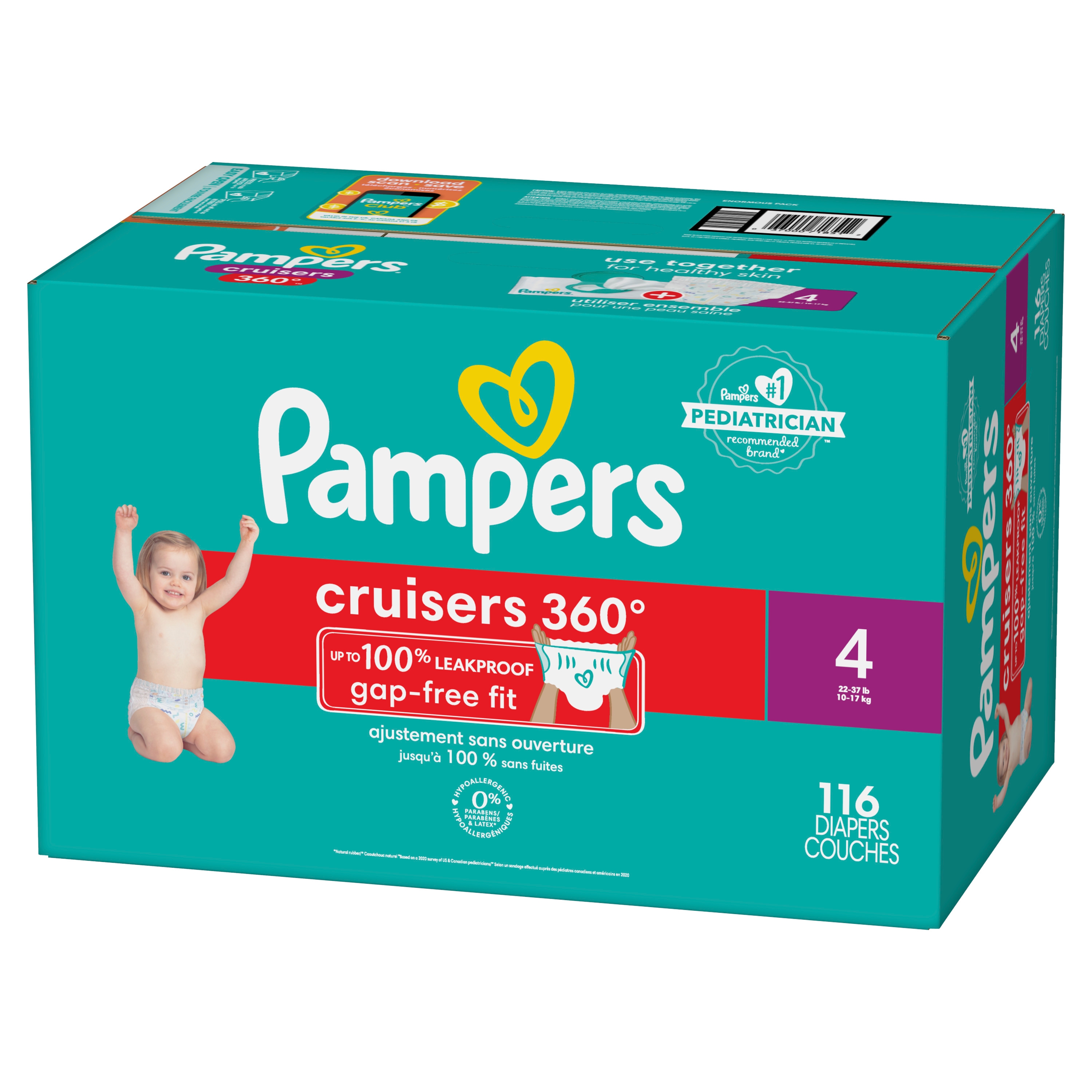 Pampers Cruisers 360 Fit Diapers Active Comfort Size 4 21 Ct Best