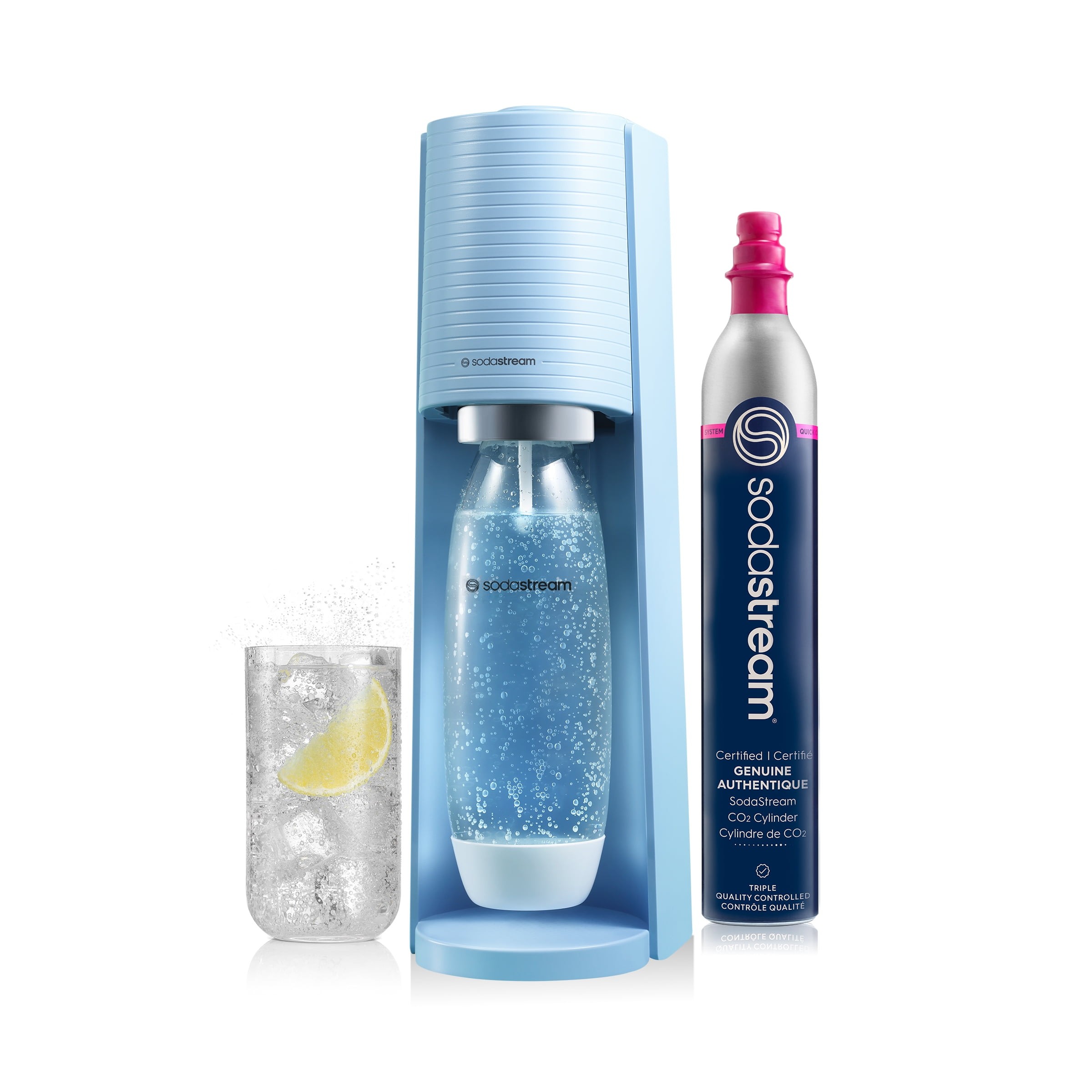 SodaStream Terra (Misty Blue) Sparkling Water Maker with CO2 and ...