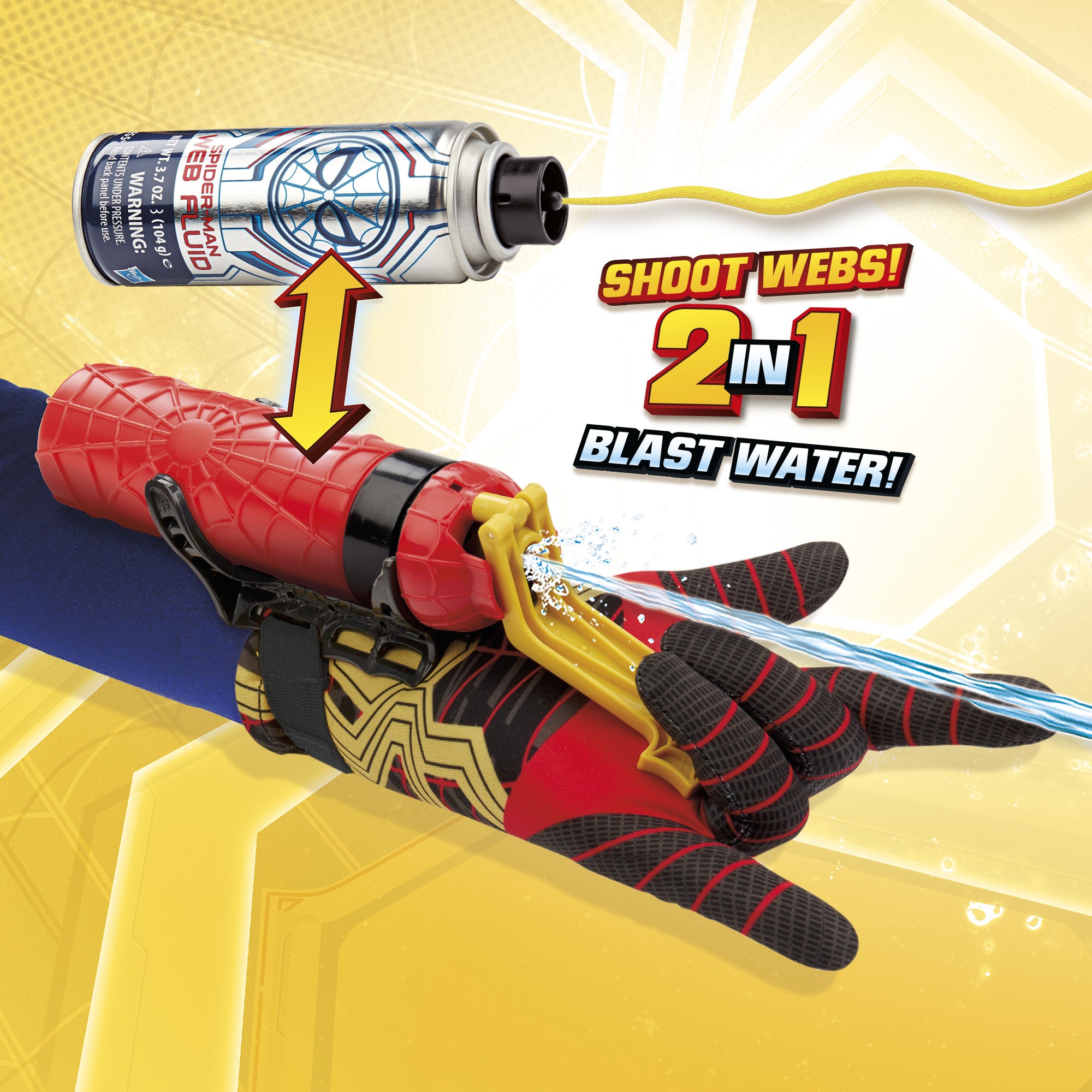 Marvel Spider-Man Super Web Slinger Role-Play, With Web Fluid, Shoots ...