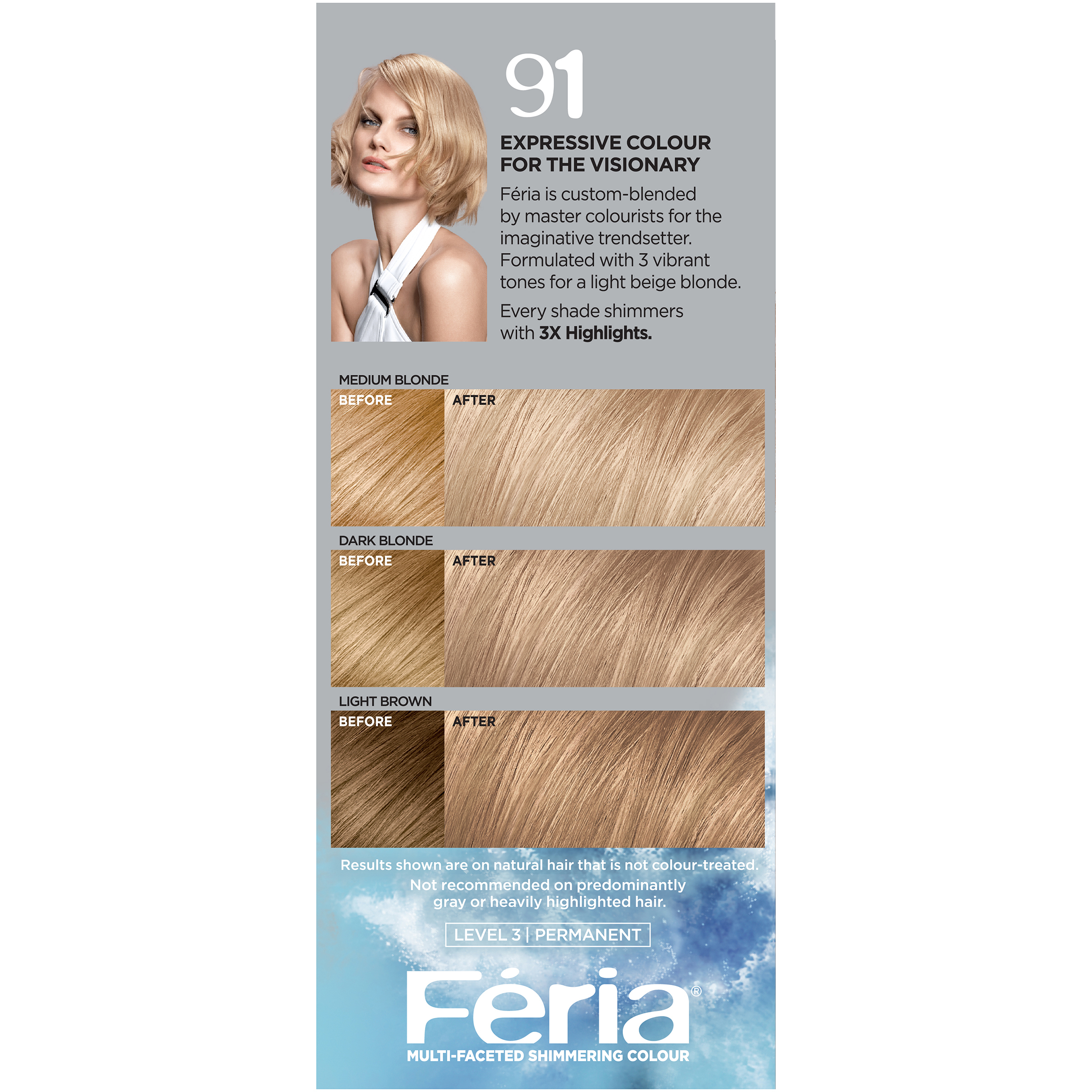 L'Oreal Paris Feria Multi-Faceted Shimmering Permanent Hair Color, 63 ...