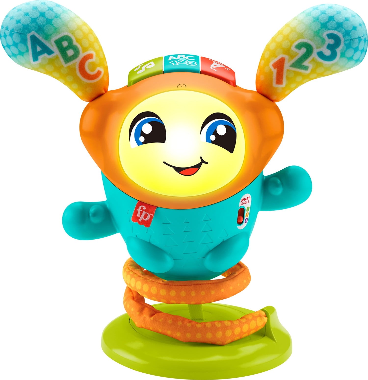 Fisher-Price DJ Bouncin’ Beats Electronic Baby & Toddler Learning Toy ...