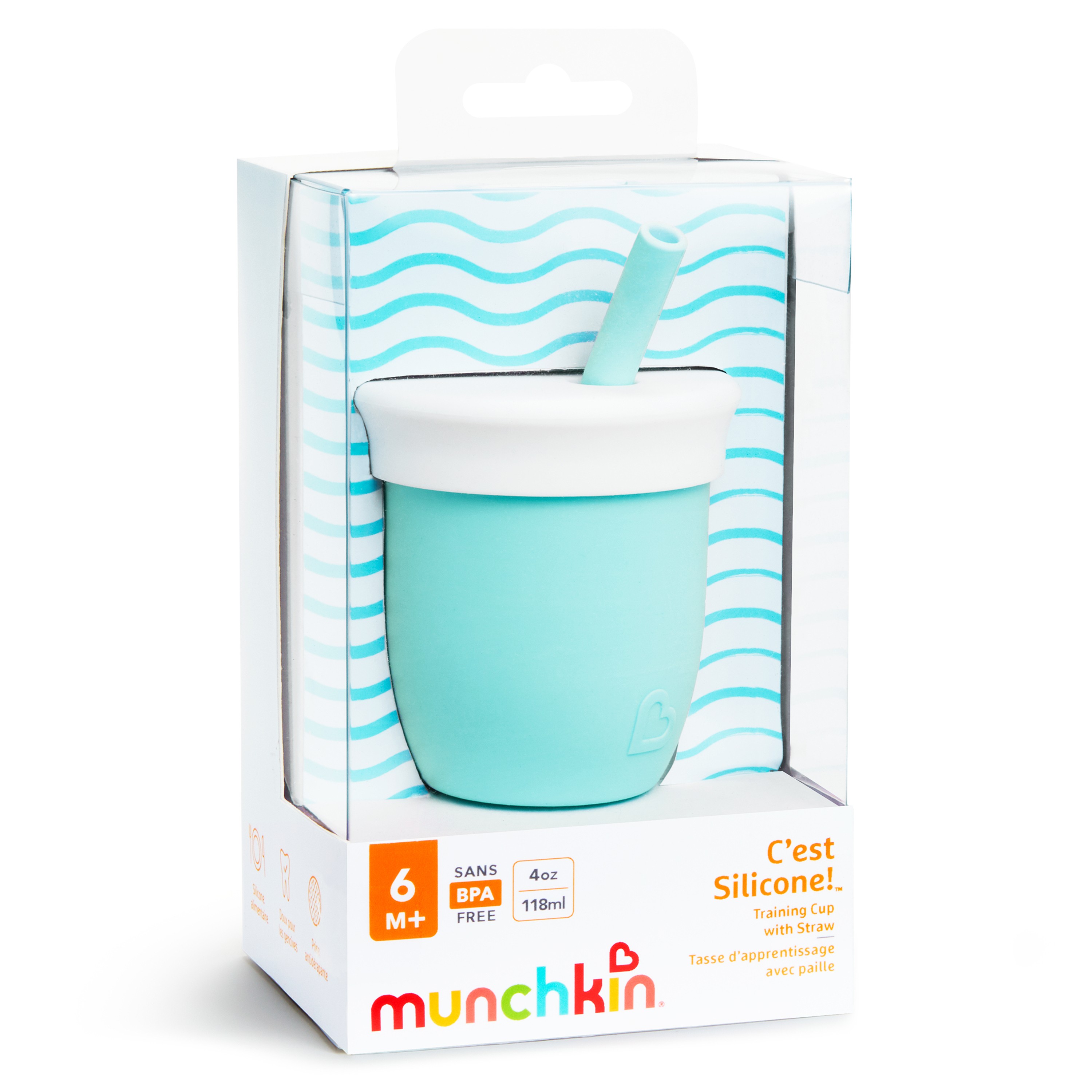 Munchkin C’est Silicone! Open Training Cup and Straw Cup for Babies and ...