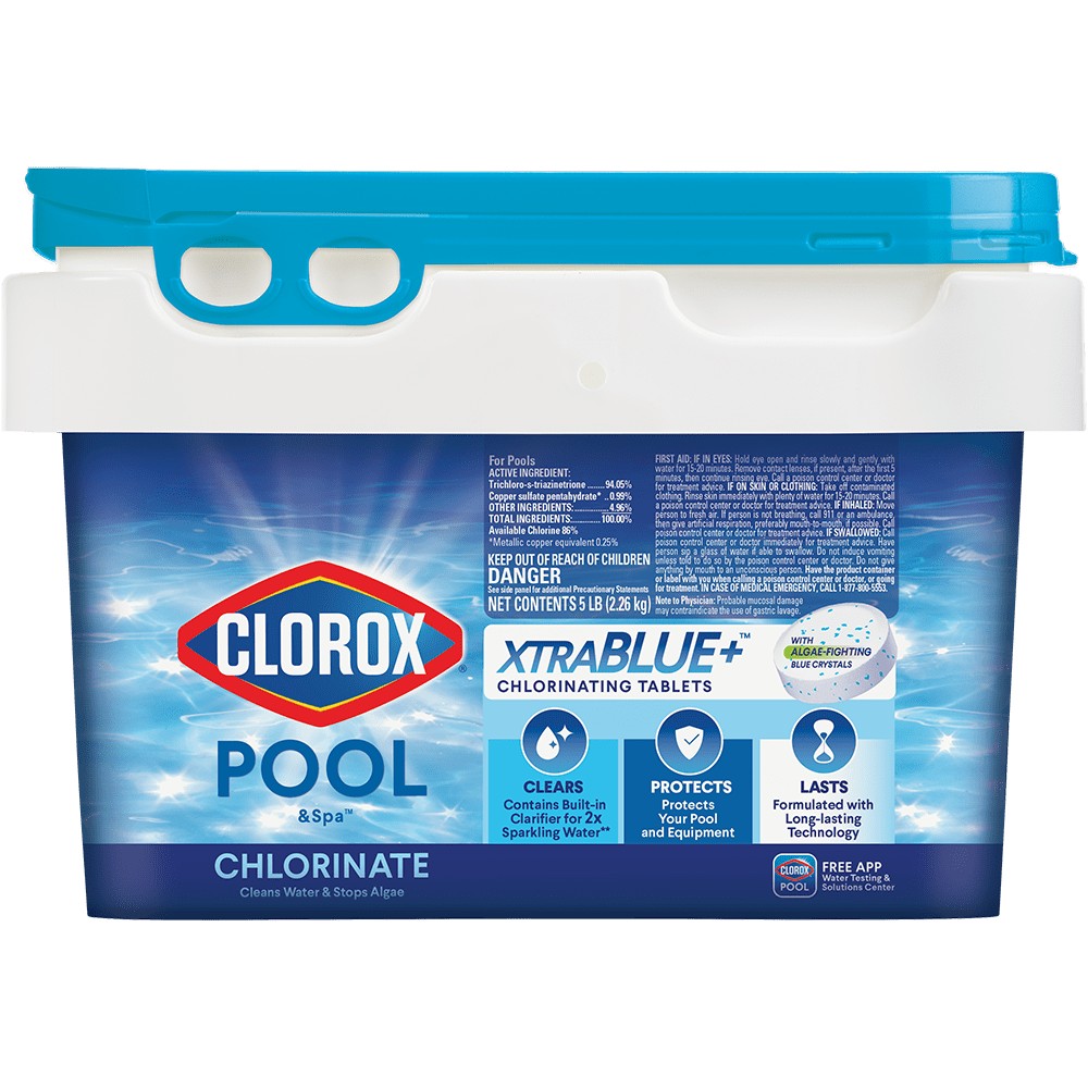Clorox Pool&Spa XtraBlue 3" Chlorinating Tablets Chlorine Pool ...