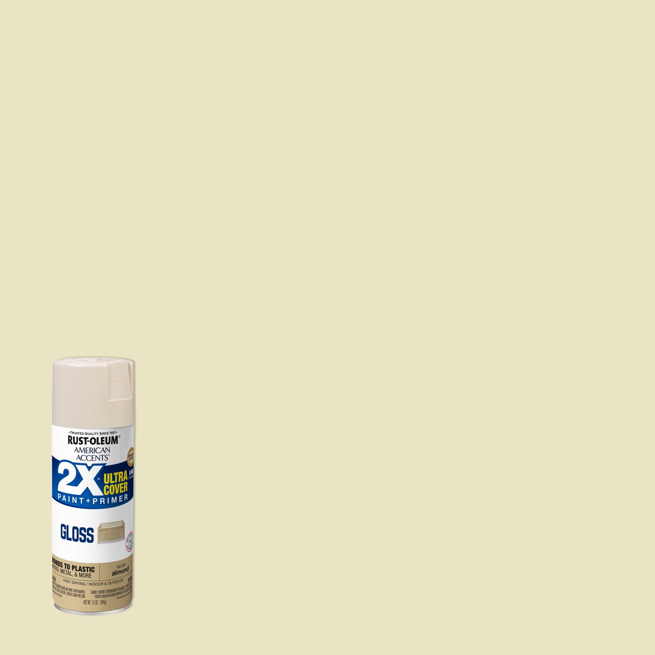 Almond Rust Oleum American Accents 2X Ultra Cover Gloss Spray Paint 12 ...