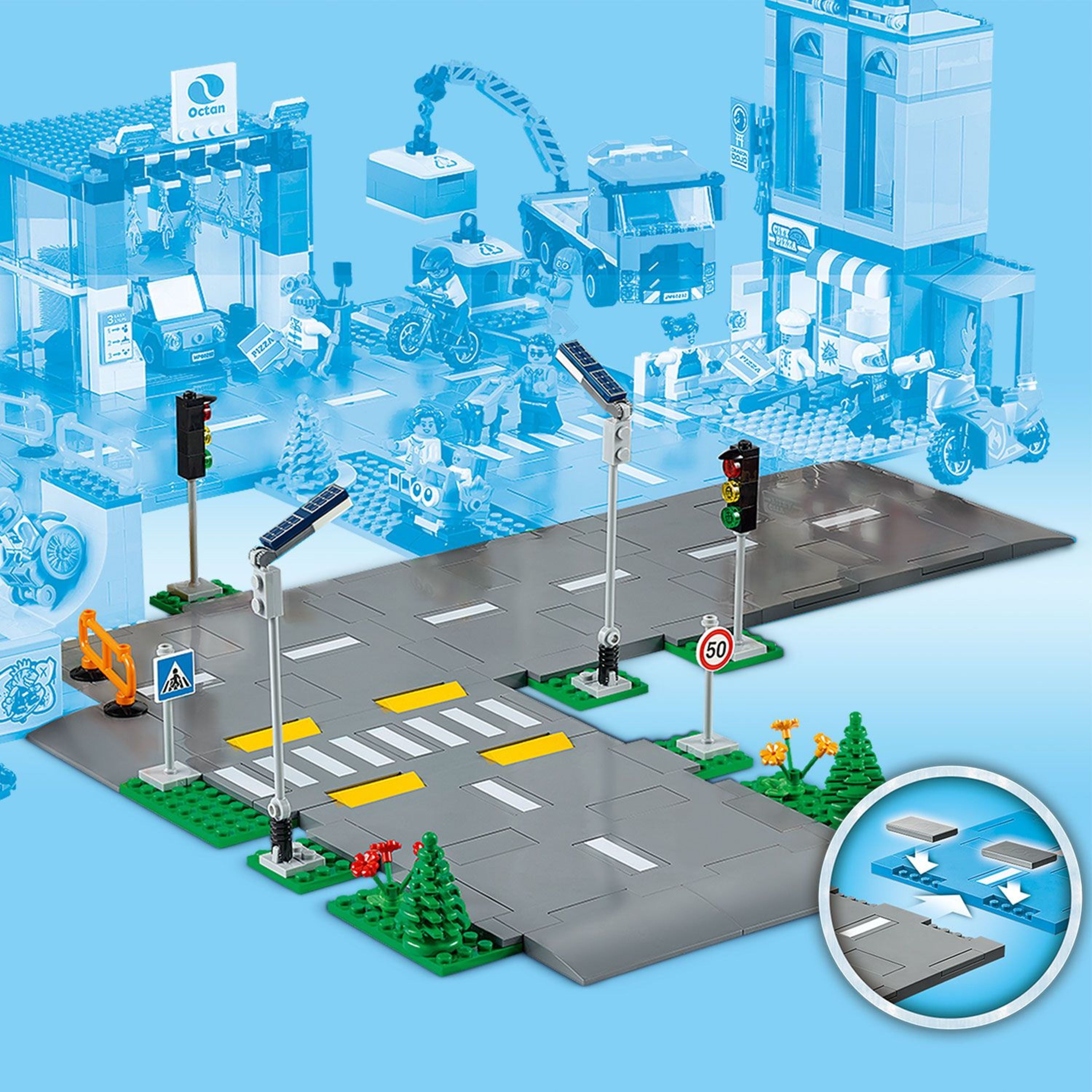 Mejores ofertas e historial de precios de LEGO City Road Plates ...