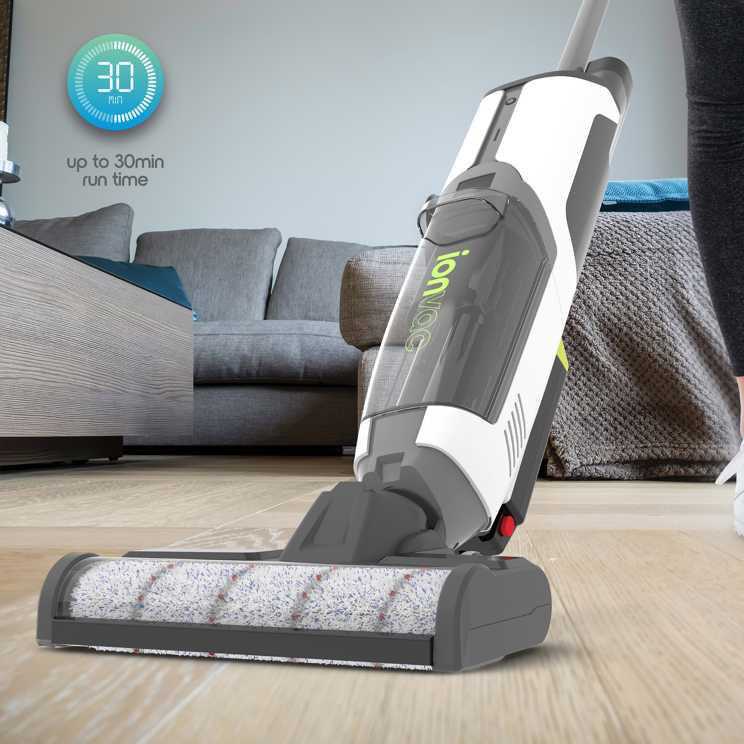 Ionvac Hydra Clean – Cordless All-in-One Wet/Dry Hardwood Floor and ...