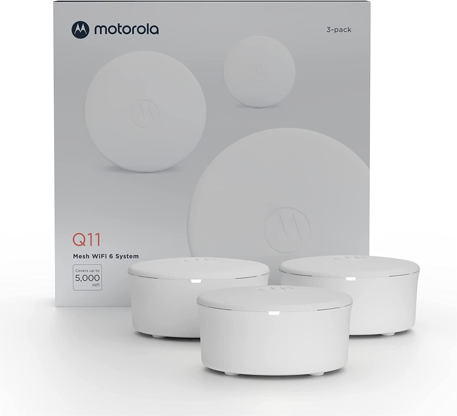 Motorola Q11 Mesh WiFi 6 System | Fast Reliable WiFi, Quick Easy Setup ...