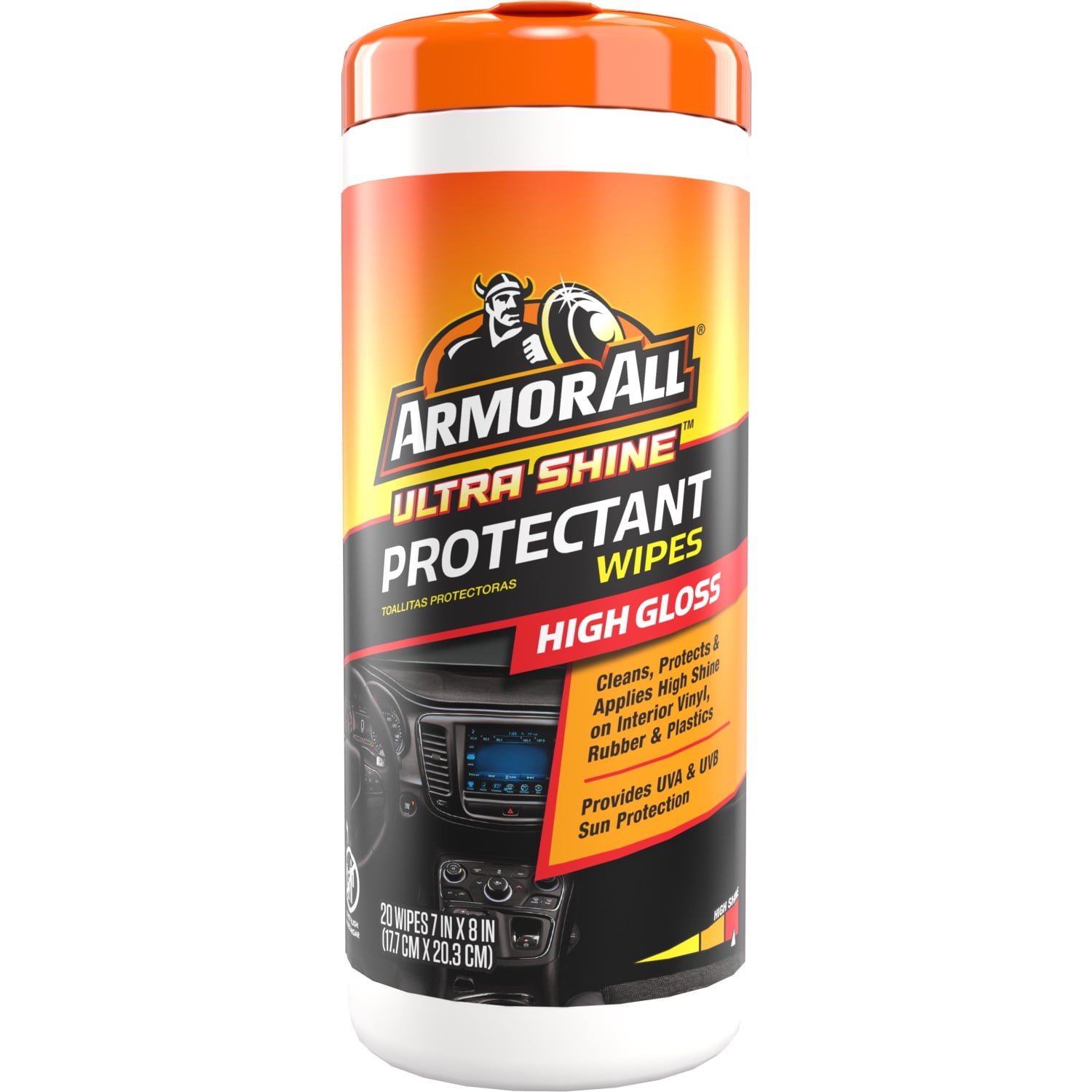 Armor All Ultra Shine Car Protectant Wipes, High Gloss, 20 Count Deals ...