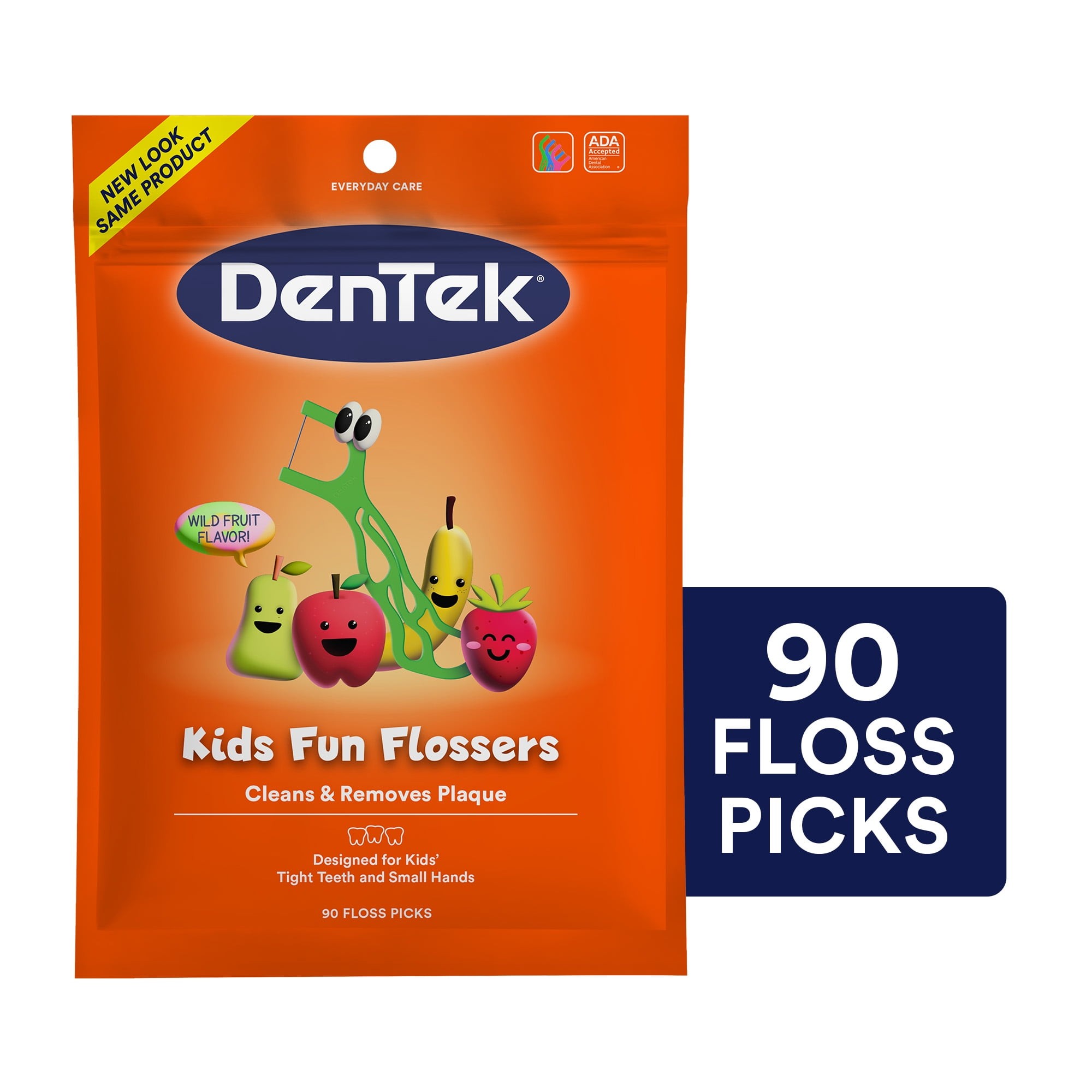 DenTek Kids Fun Flossers, Wild Fruit Flavored, 90 Count Deals and Price ...