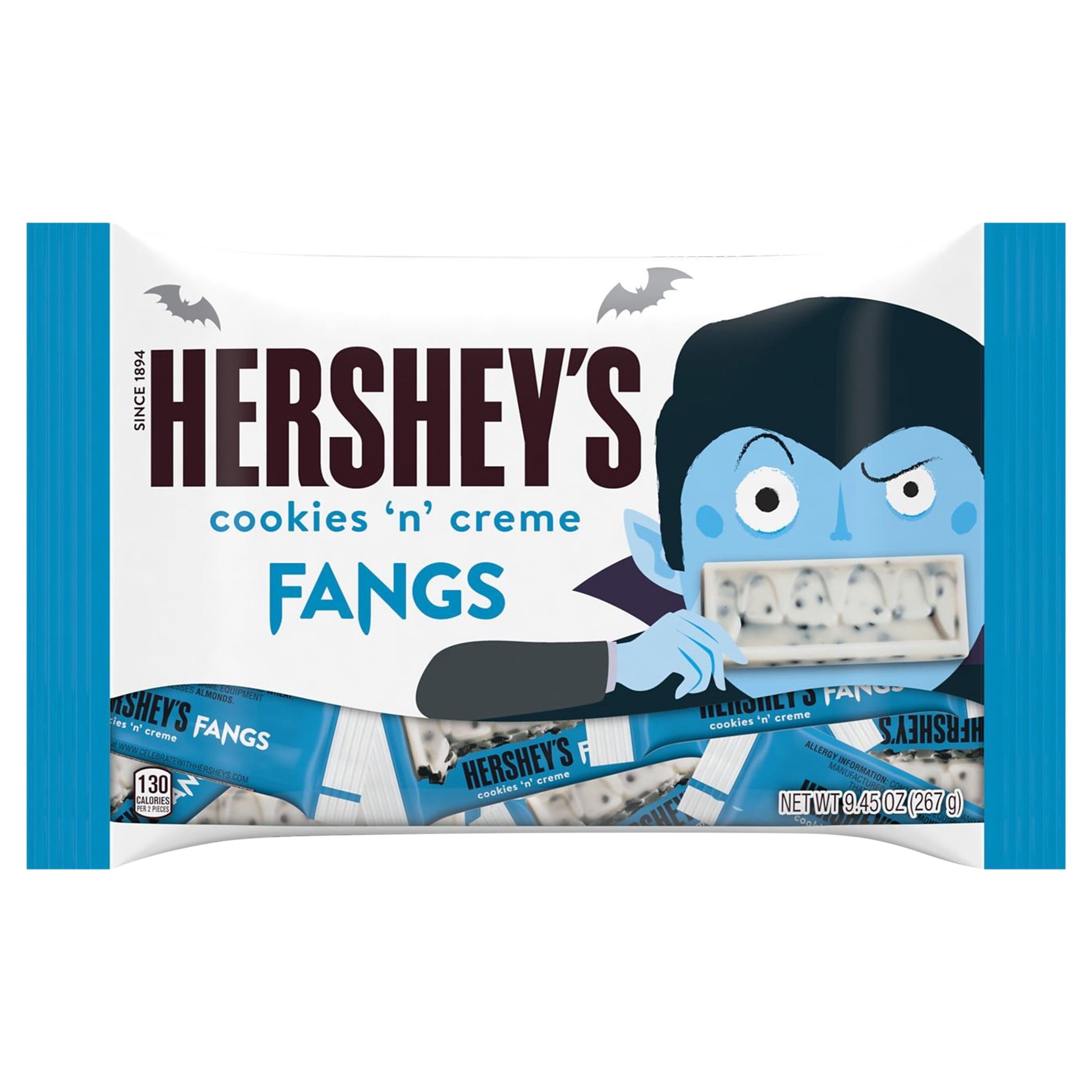 HERSHEY'S Halloween Cookies 'N' Creme Fang Candy, 9.82 Oz Deals and ...