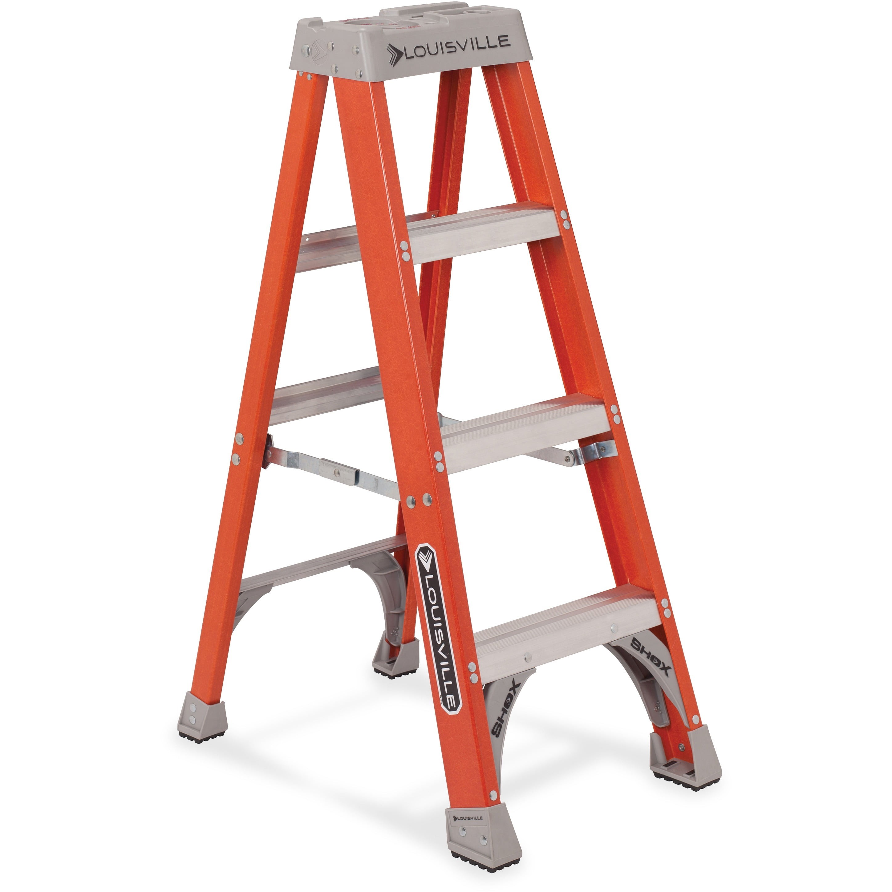 Louisville Ladder 4-Foot Fiberglass Step Ladder, 300-Pound Load ...