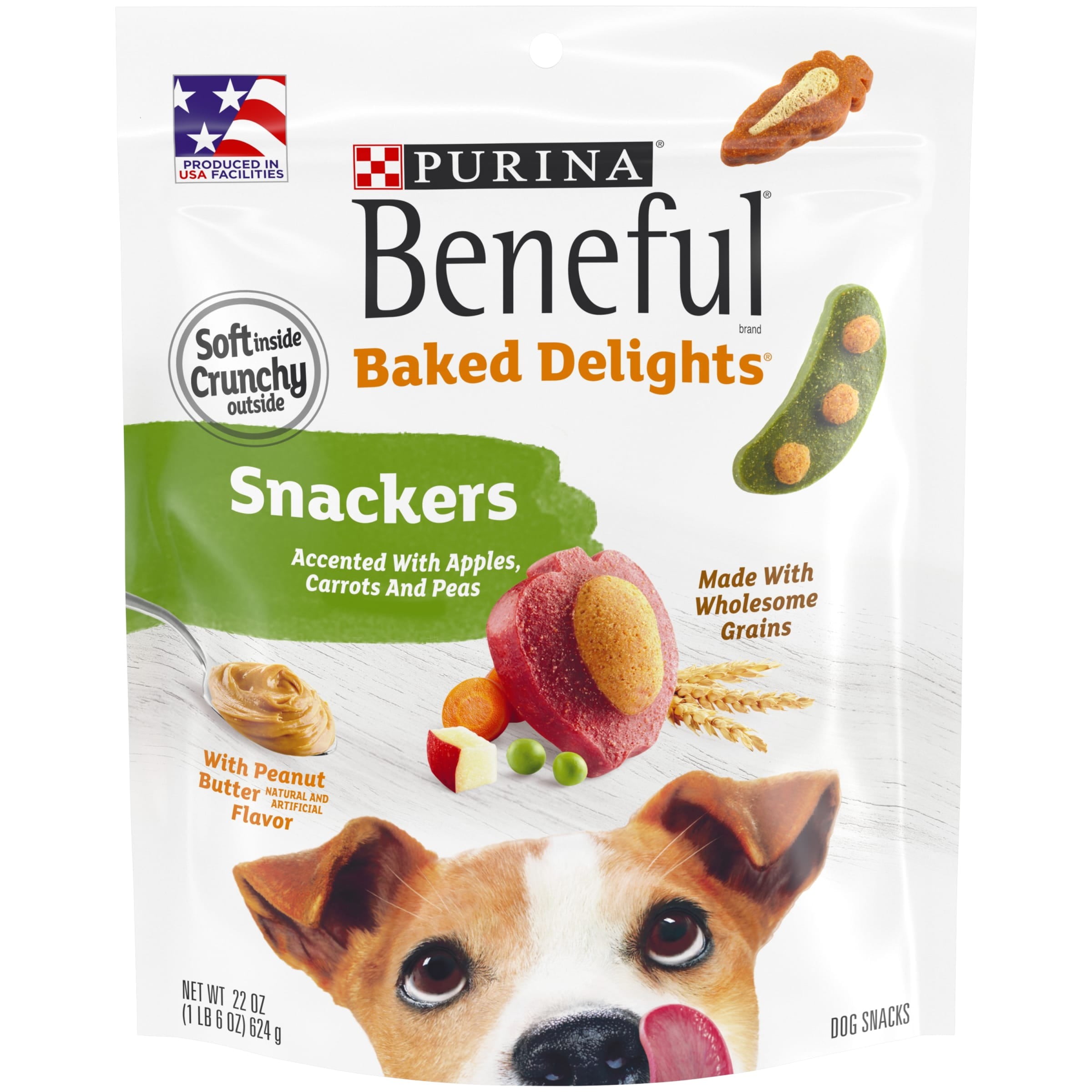 Purina Beneful Dog Treats, Baked Delights Snackers Soft Peanut Butter ...