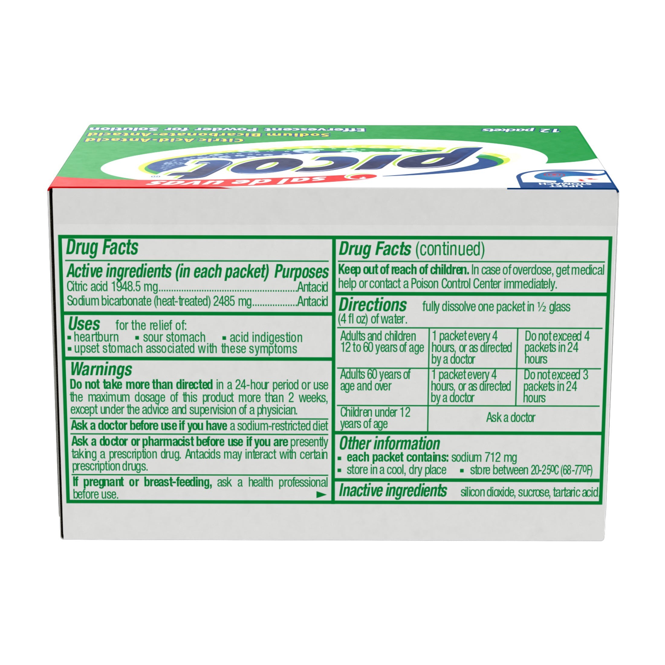 Picot Sal De Uvas, Effervescent Powder Solution, Over-the-Counter ...