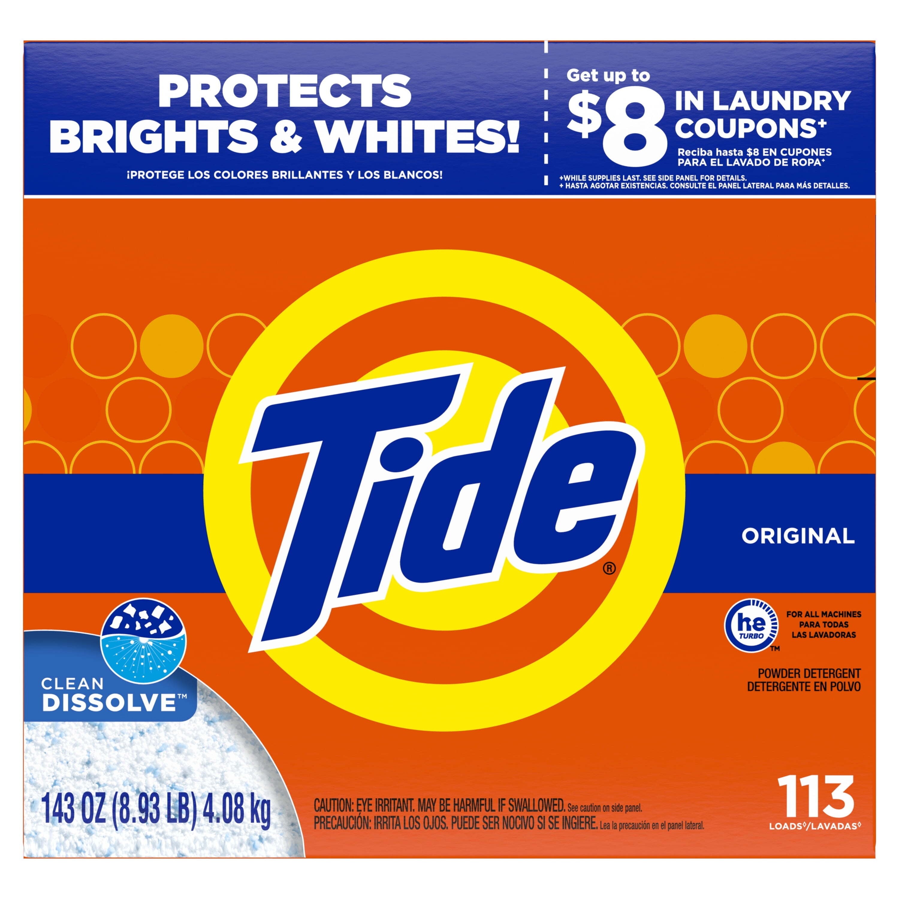 Tide Powder Laundry Detergent, Original Scent, 143 oz, 113 Loads Best ...