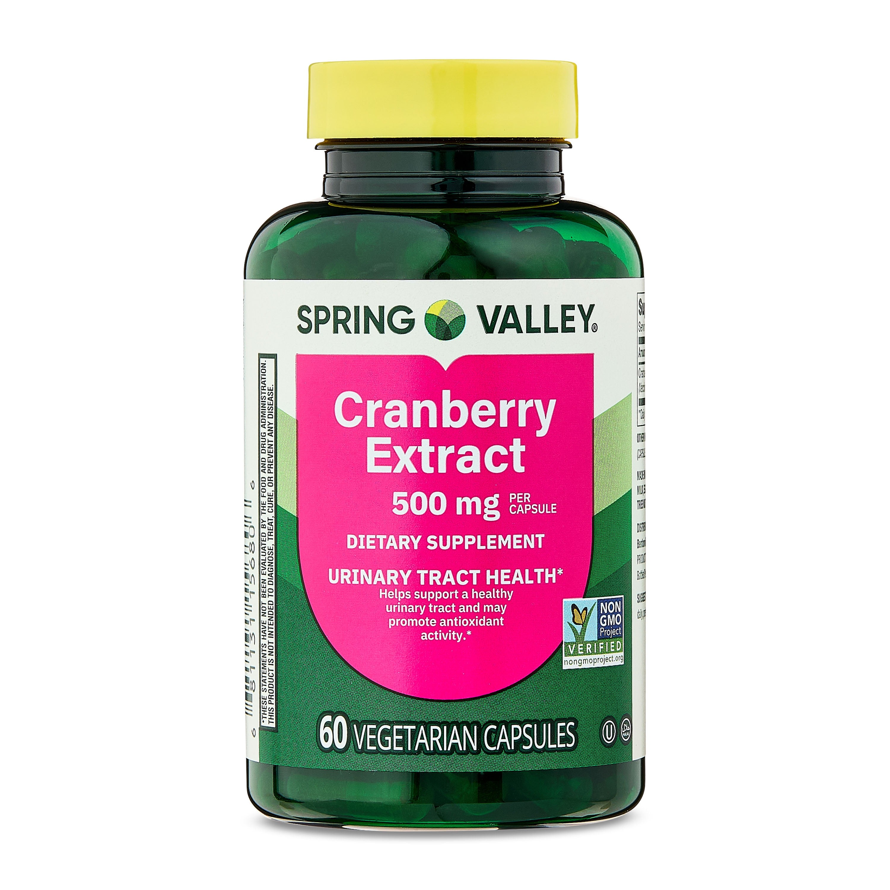 Spring Valley Cranberry Extract Urinary Tract Support Vegetarian ...
