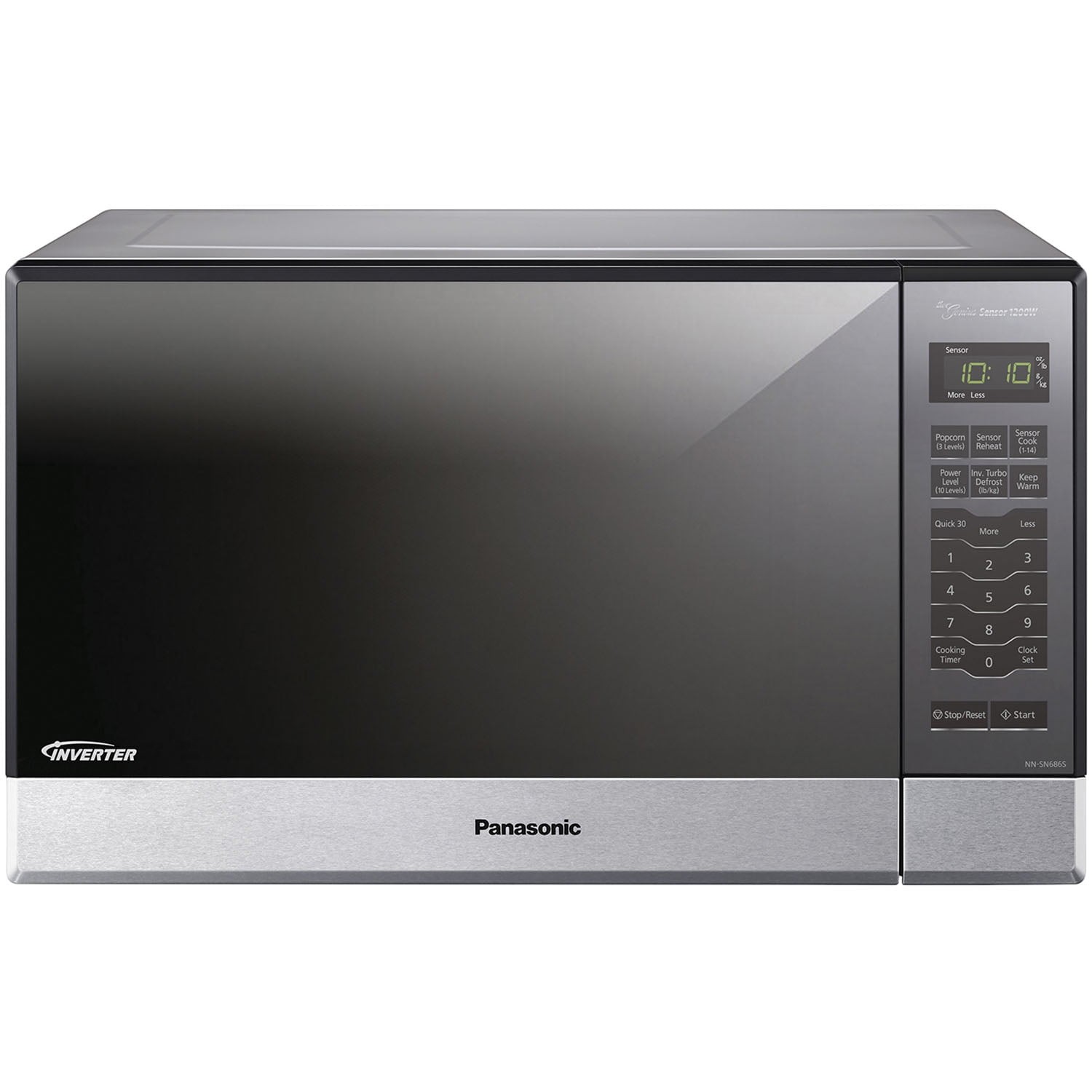 Panasonic Genius Sensor 1.2 Cu. Ft. 1200W Countertop/Built-In Microwave ...