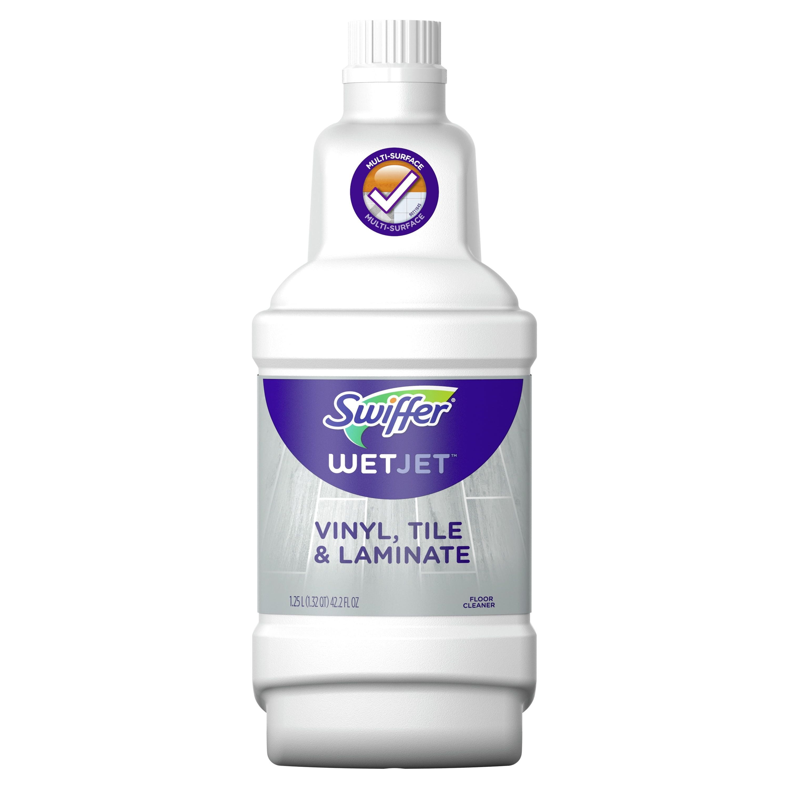 Swiffer Wet Jet, Multi-Surface Floor Solution Refill, Vinyl Tile ...