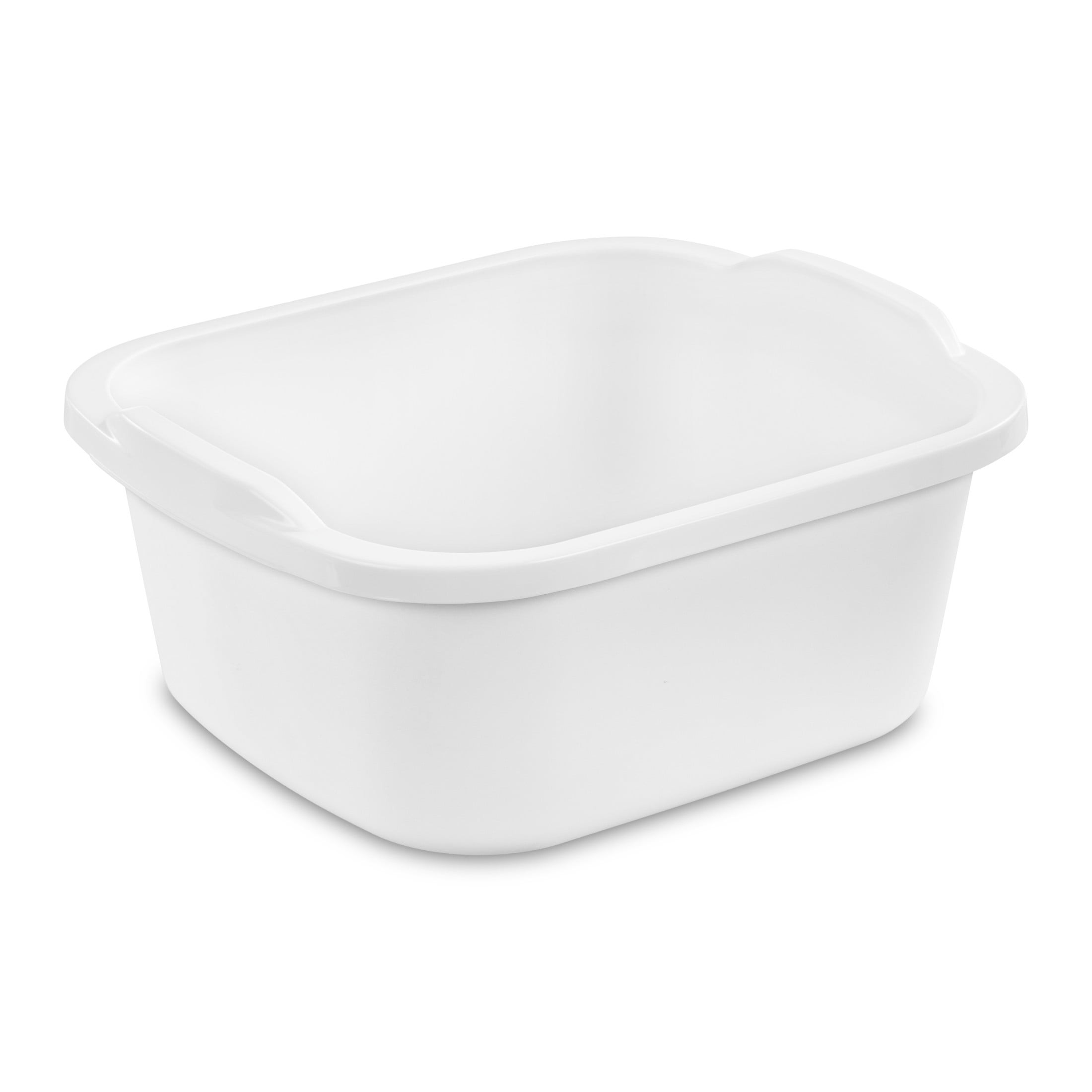 Sterilite 12 Qt. Dishpan, Multi-Purpose Plastic Wash Tub, Kitchen, Sink ...
