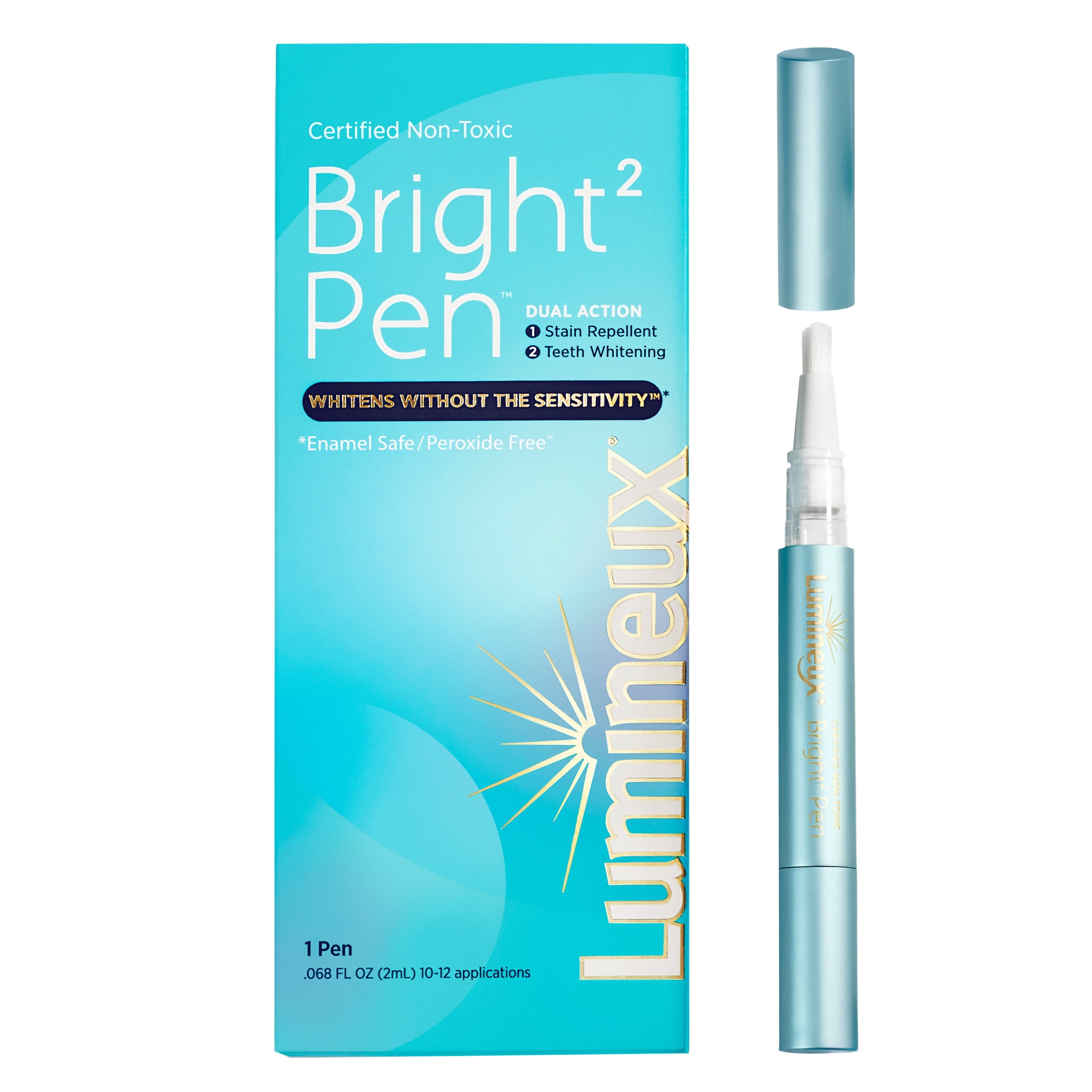 Lumineux Teeth Whitening & Dual Action Stain Repellant Bright 2 Pen ...