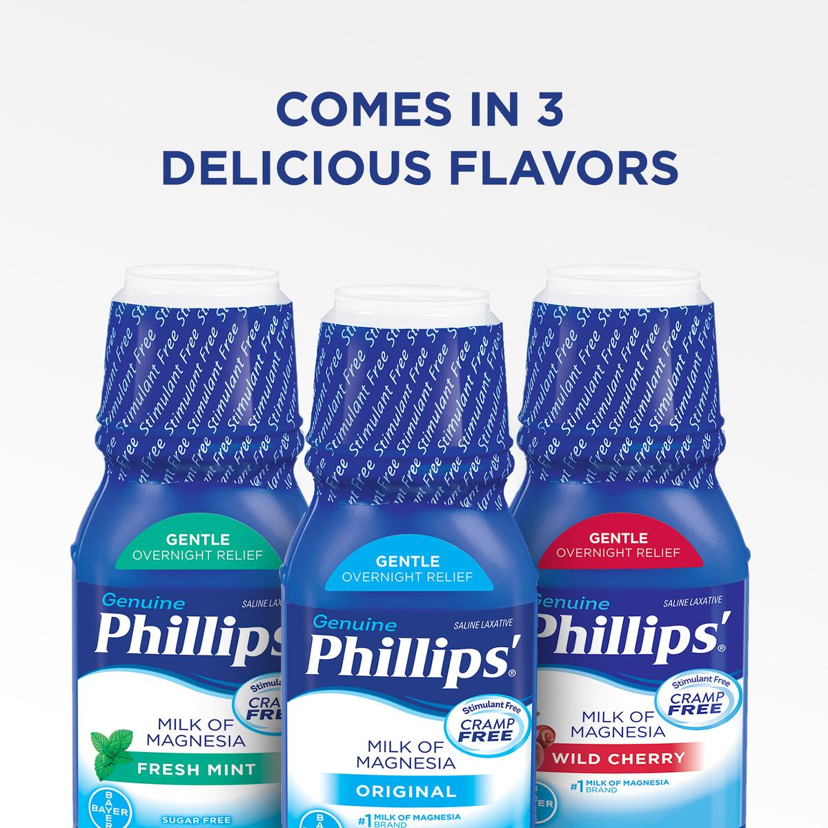 Phillips' Wild Cherry Milk of Magnesia Liquid Magnesium Laxative, 12 oz ...