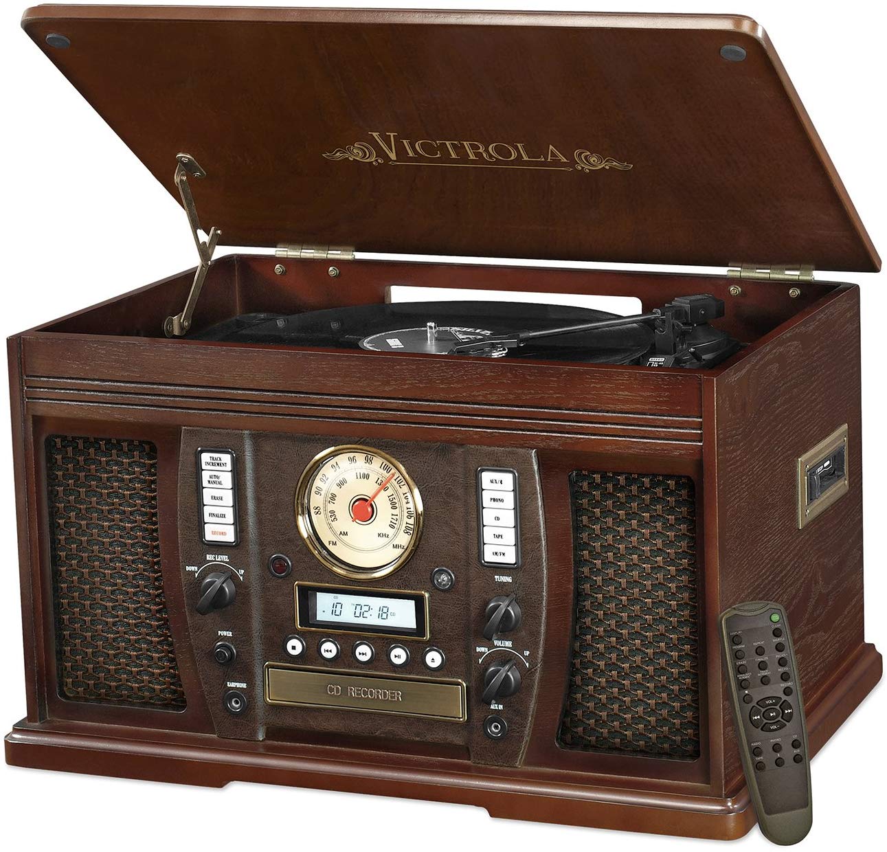 Victrola Aviator Bluetooth Record Player with 3-speed Turntable Best ...