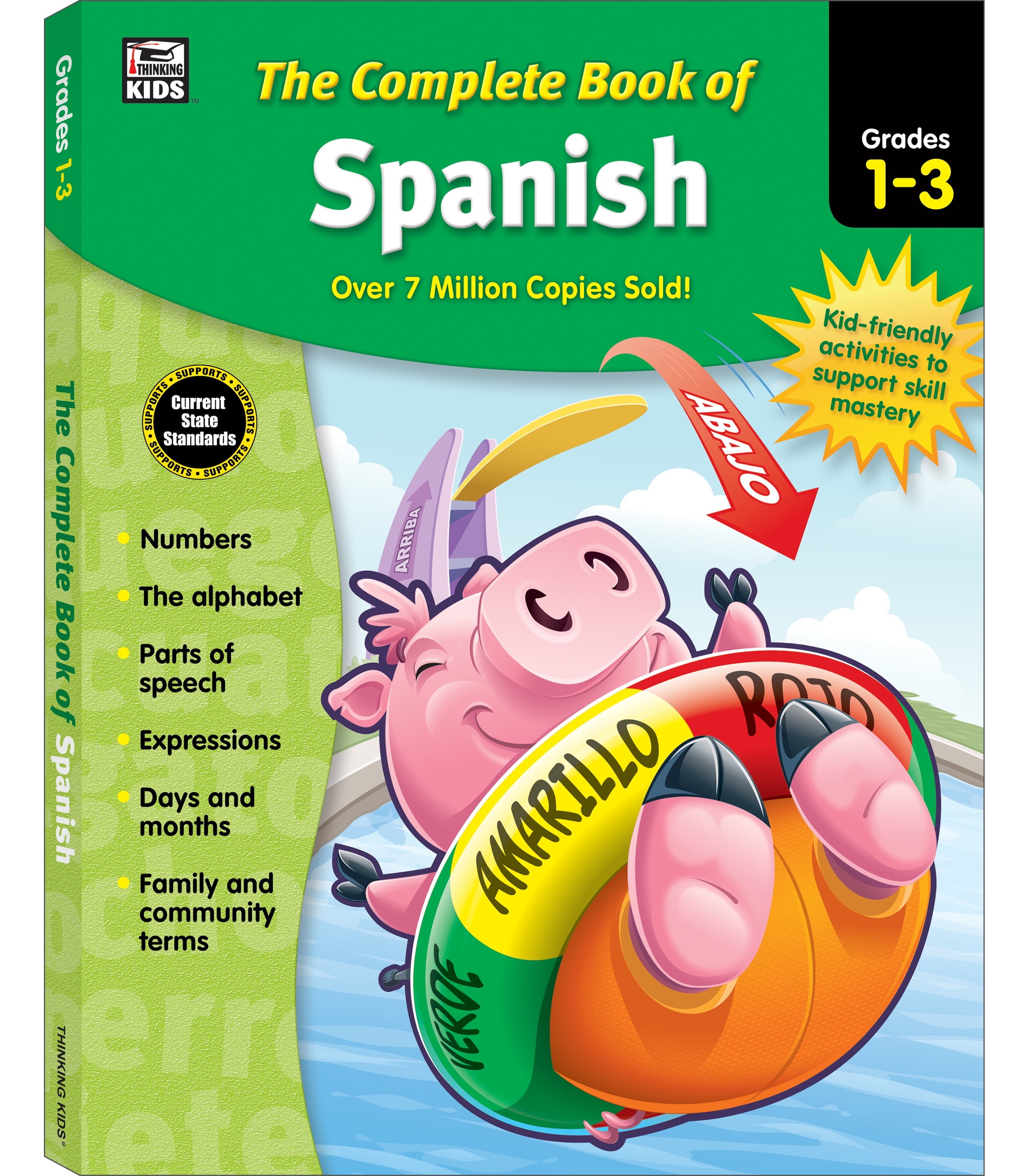 Thinking Kids The Complete Book of Spanish Workbook (416) Grade 1-3 ...