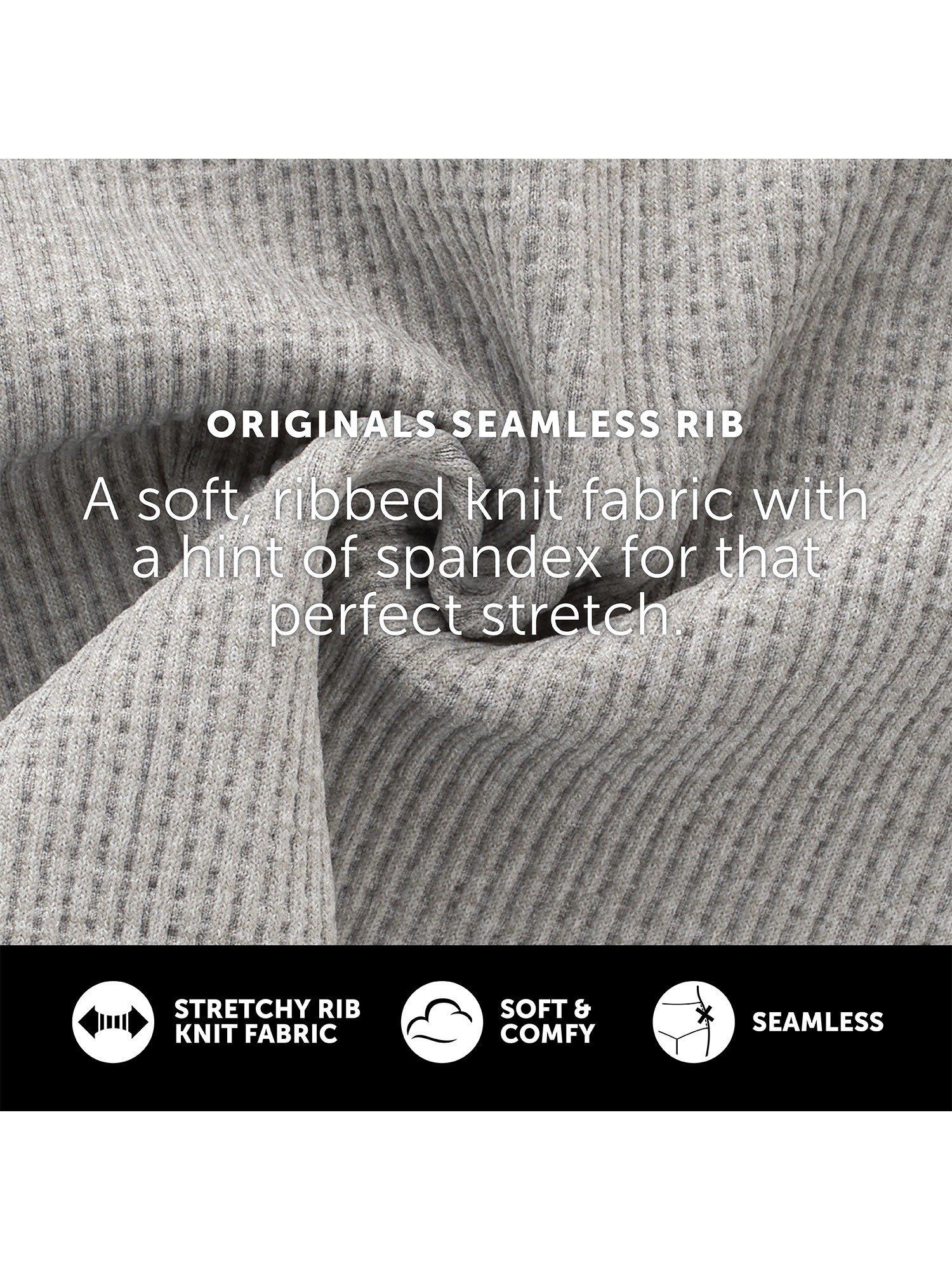 Hanes Originals Women’s Seamless Rib Triangle Bralette, ComfortFlex Fit ...