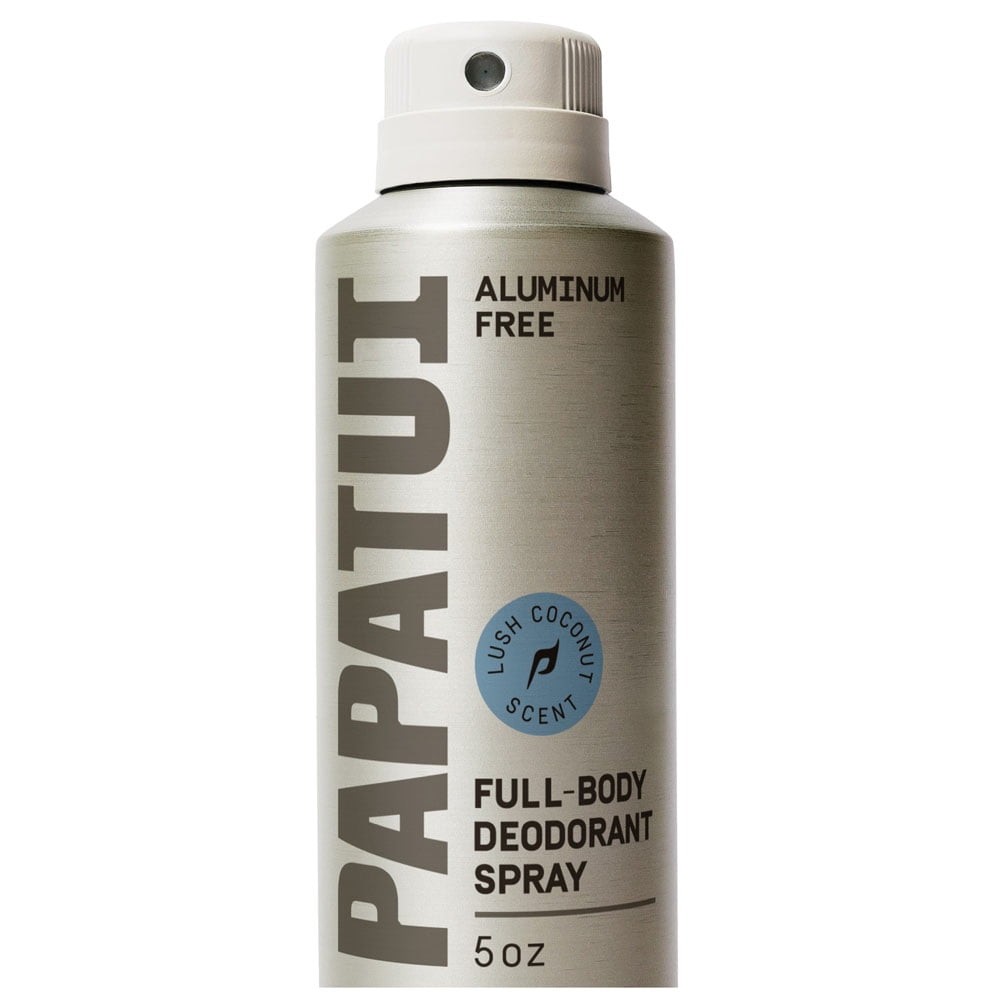 Papatui Full Body Men's Spray Deodorant, Aluminum Free, Lush Coconut, 5 ...