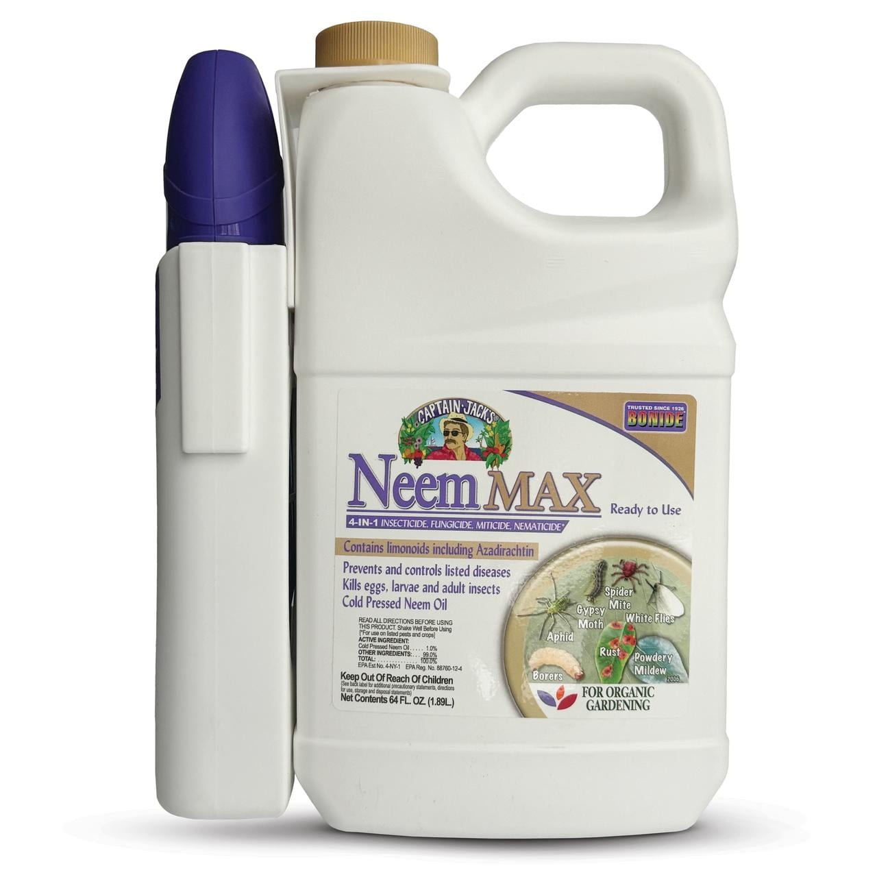 Bonide Captain Jack's 64 oz Neem Max Ready-to-Use Spray for Fungus ...