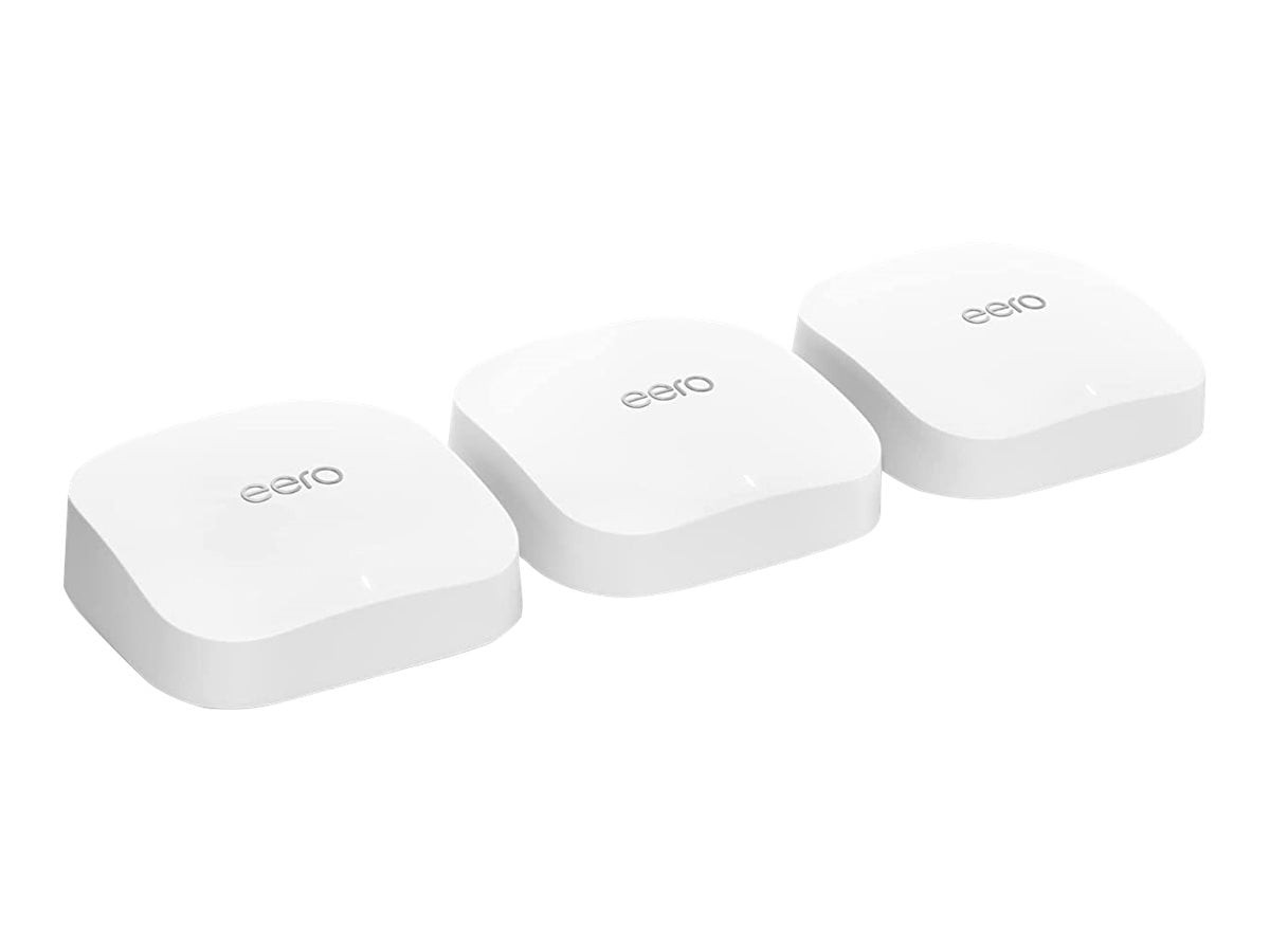 eero Pro 6E - Wi-Fi system (3 routers) - up to 6,000 sq.ft - mesh ...