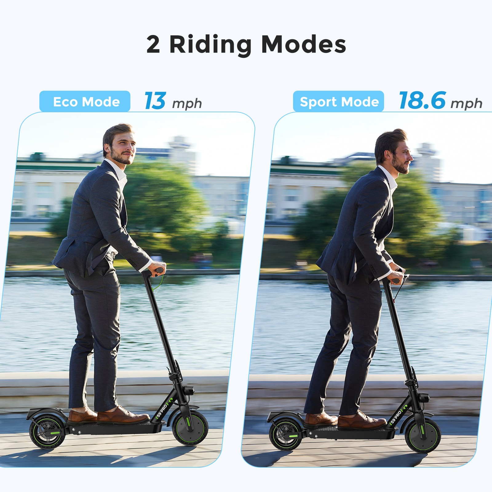 iSinwheel S9Pro Electric Scooter, 350W Motor, Long Range 17Miles, Top ...